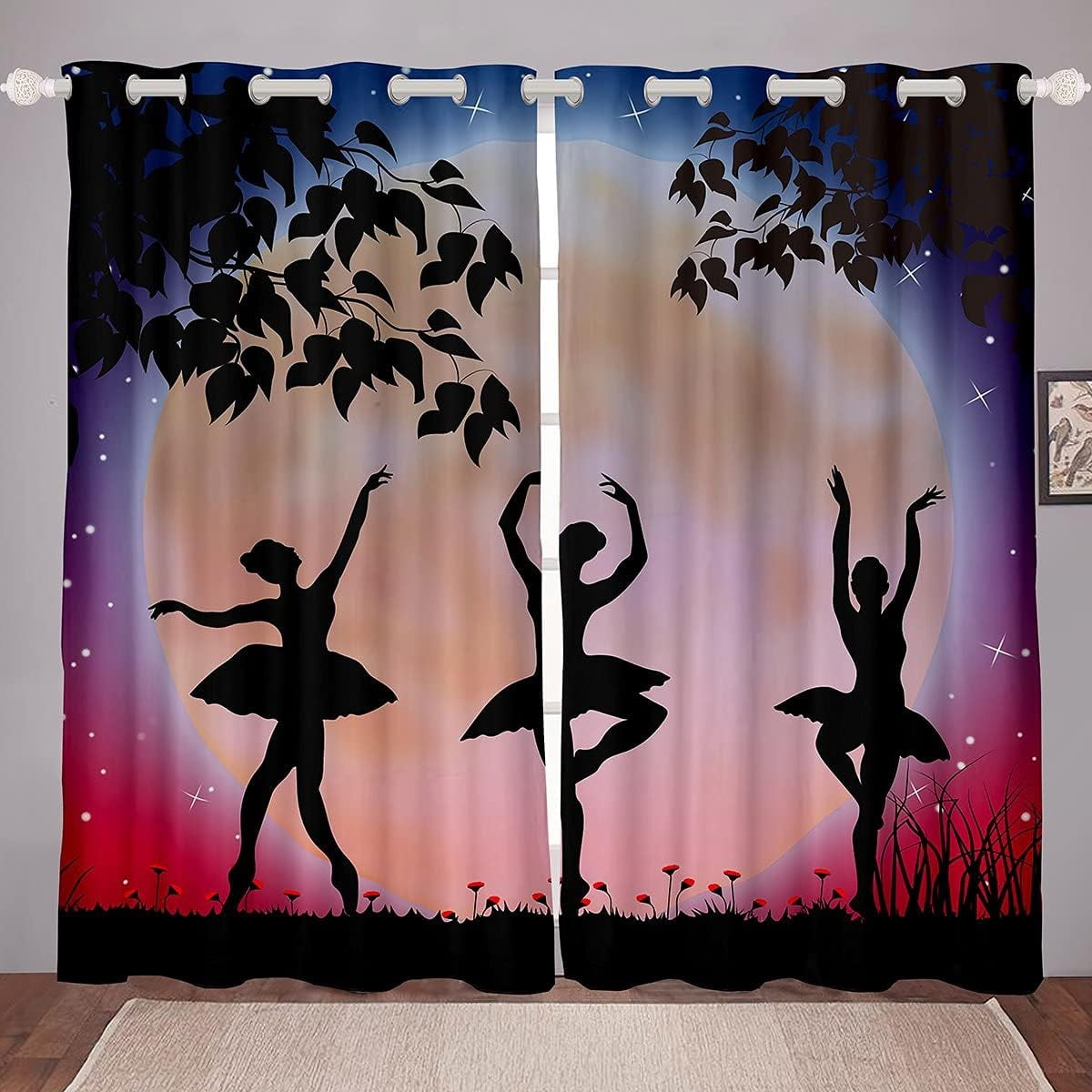 Ballet Curtain suitable for Children Teen BedroomWindow Curtain ...