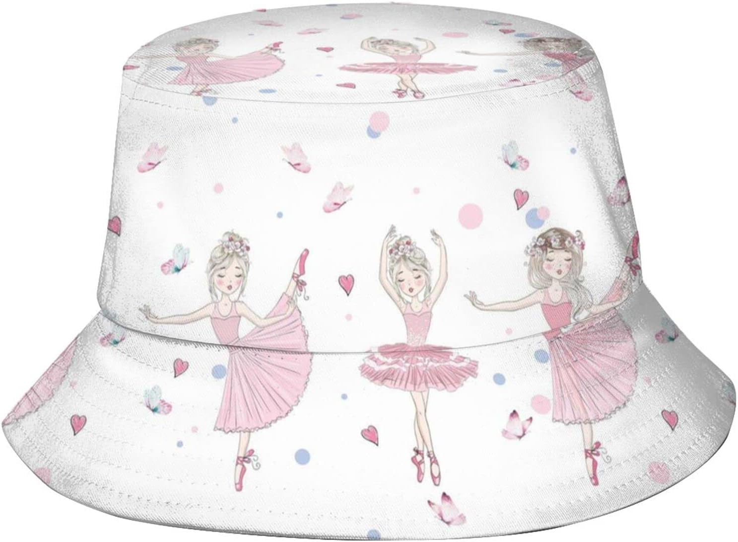 Ballet Dance Bucket Hat Cute Hat Wide Brim Packet Fisherman Cap Travel ...