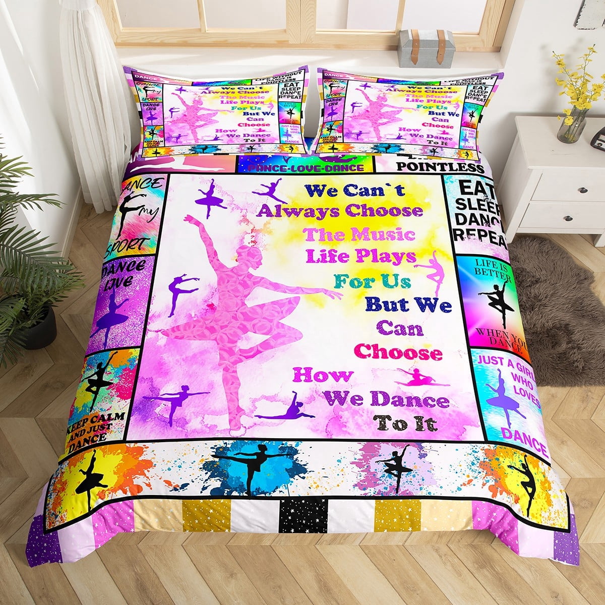 Ballet Dance Comforter Cover Toddler Size, Ballet Princess Dancer ...