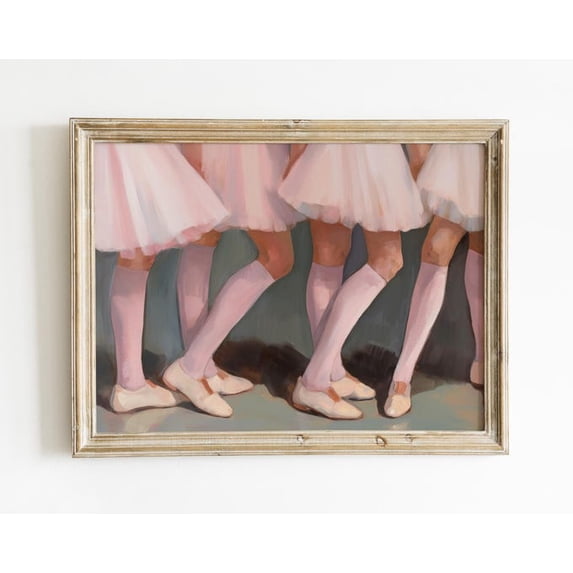 Ballet Dance Light Academia Pastel Pink Wall Art Print, Unframed Paper ...