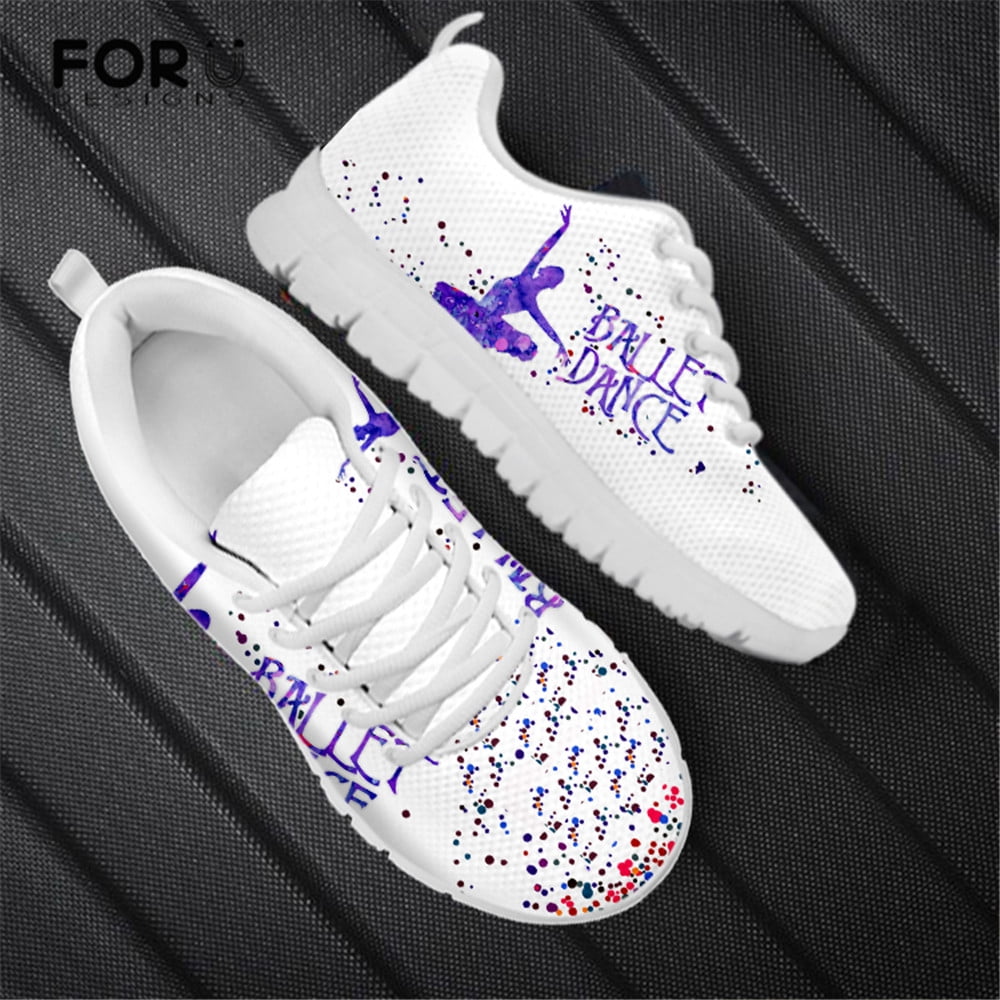 Ballet Dance Purple Girls Women Casual Flats Sneakers Shoes Woman ...