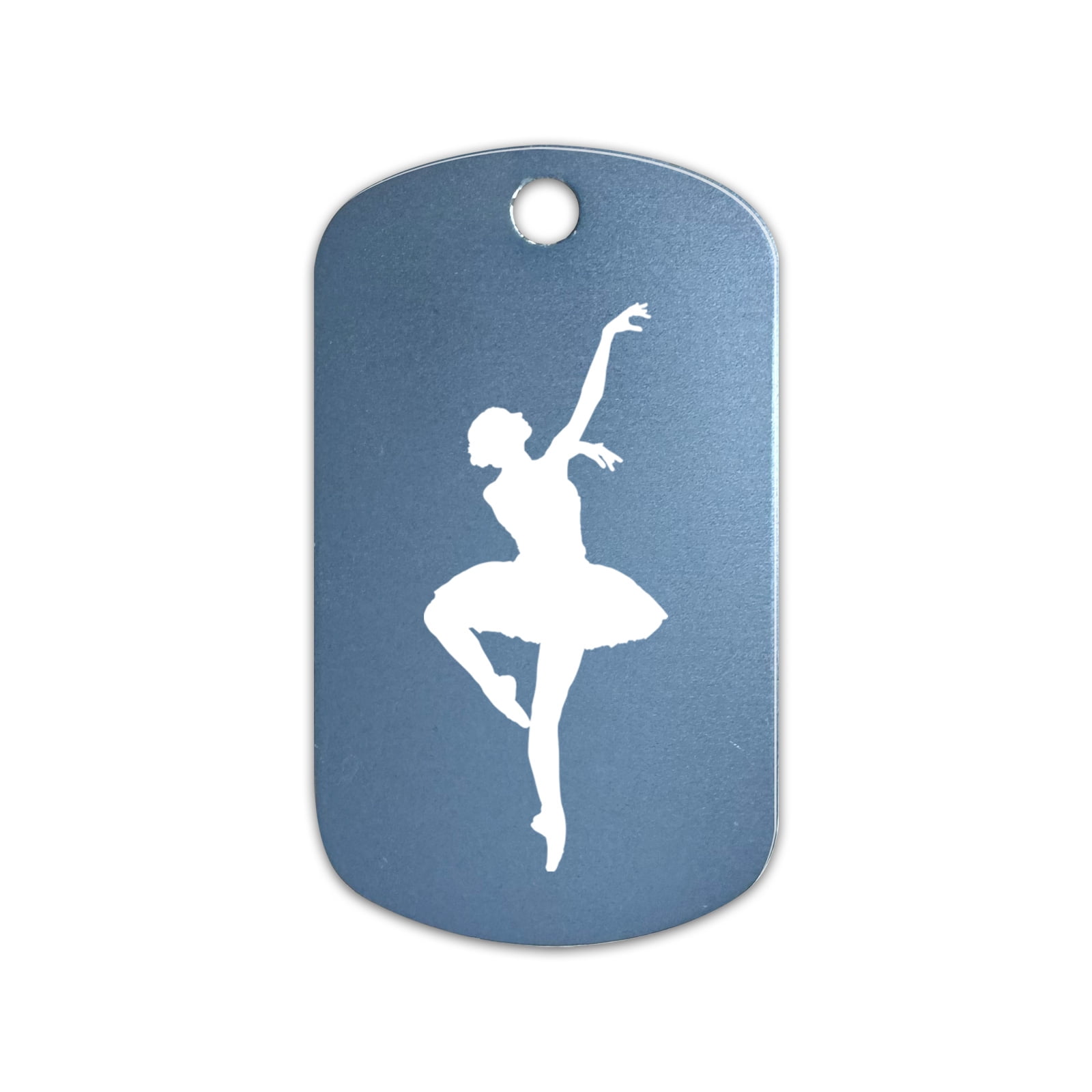 Ballet Dancer Ballerina GI Dog Tag Aluminum Keychain dance dancers art ...