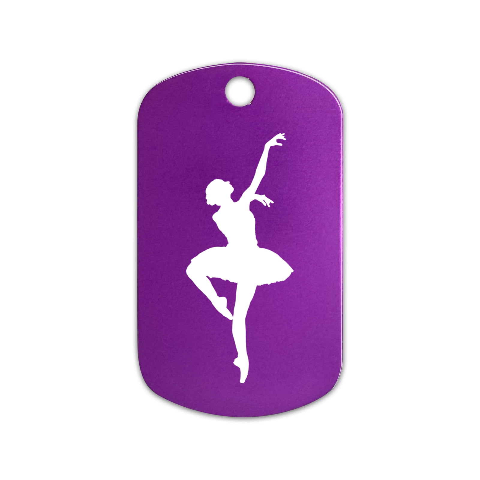 Ballet Dancer Ballerina GI Dog Tag Aluminum Keychain dance dancers art ...
