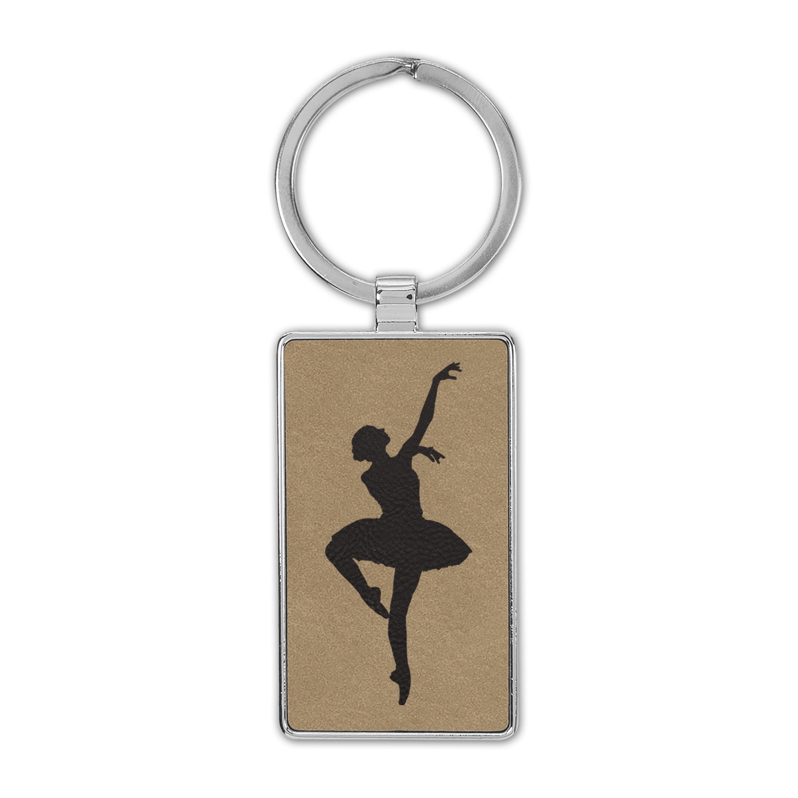 Ballet Dancer Ballerina Premium Leatherette Keychain dance dancers art ...