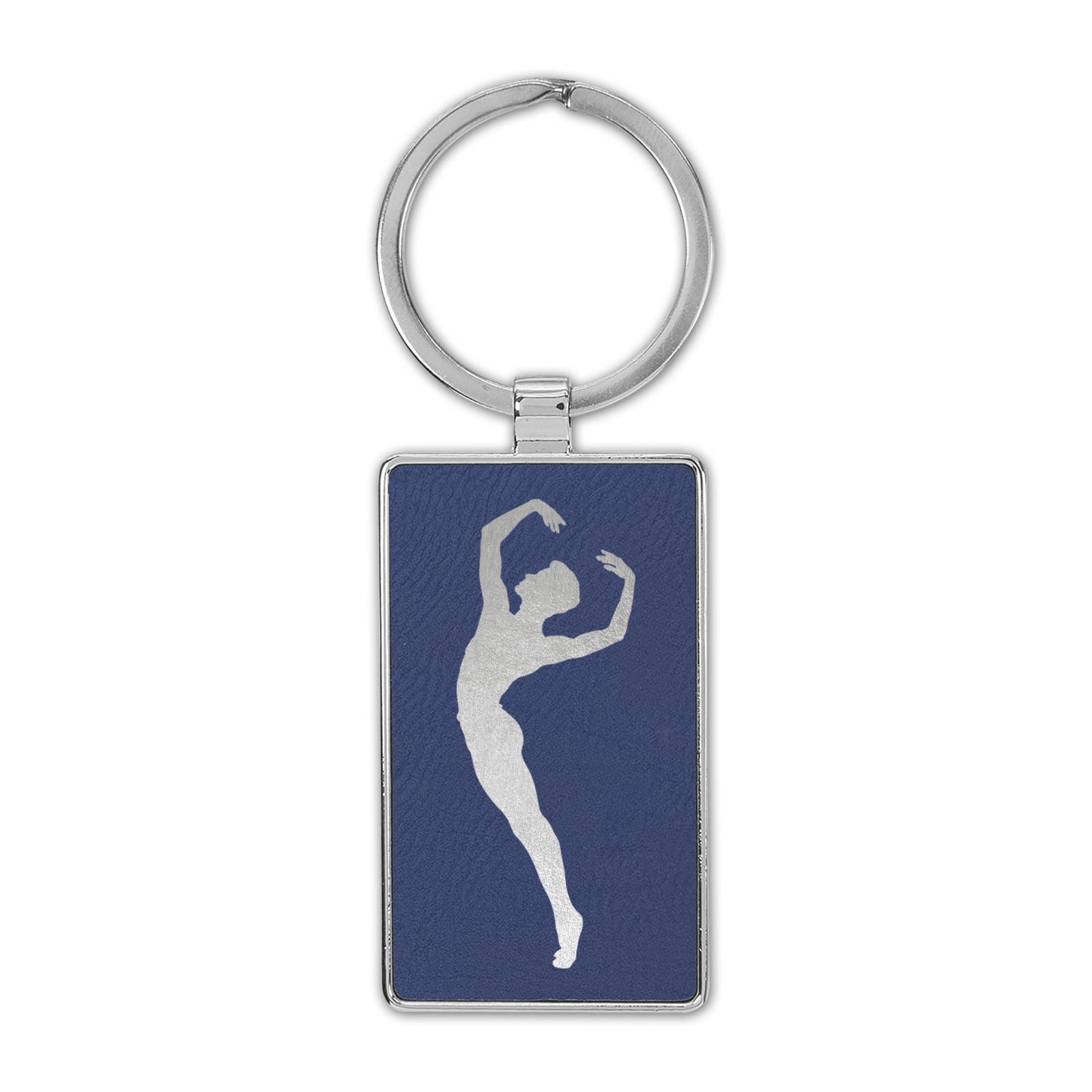 Ballet Dancer Ballerina V3 Premium Leatherette Keychain dance dancers ...