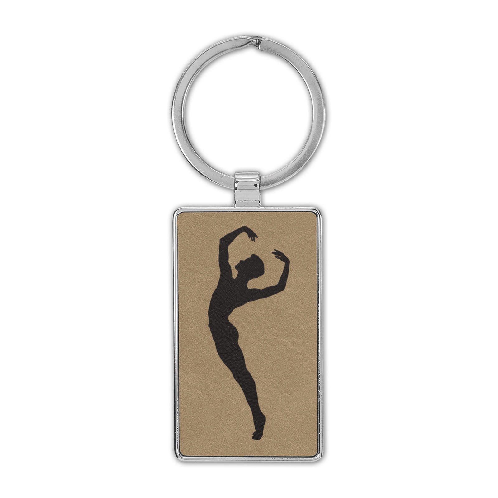 Ballet Dancer Ballerina V3 Premium Leatherette Keychain dance dancers ...