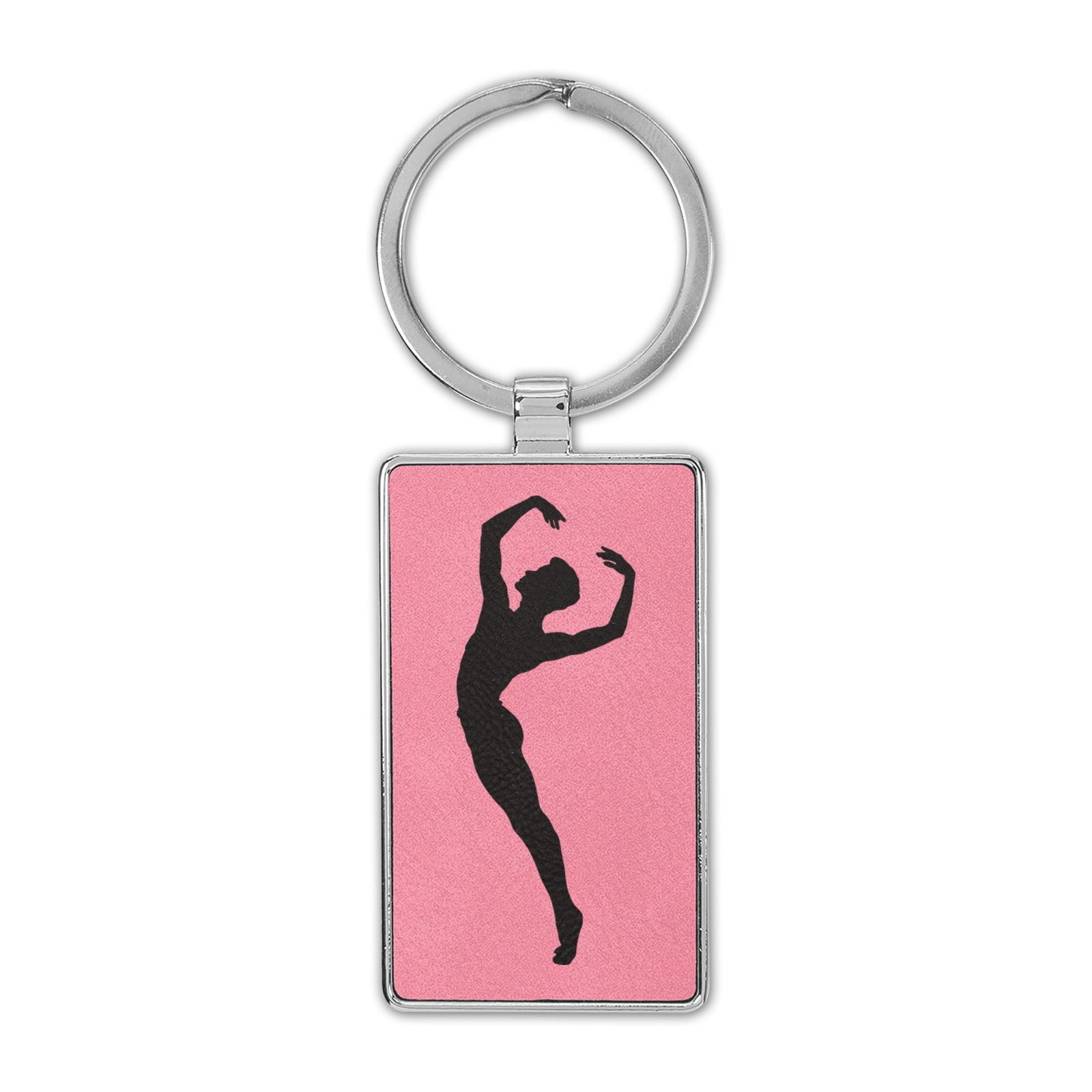 Ballet Dancer Ballerina V3 Premium Leatherette Keychain dance dancers ...