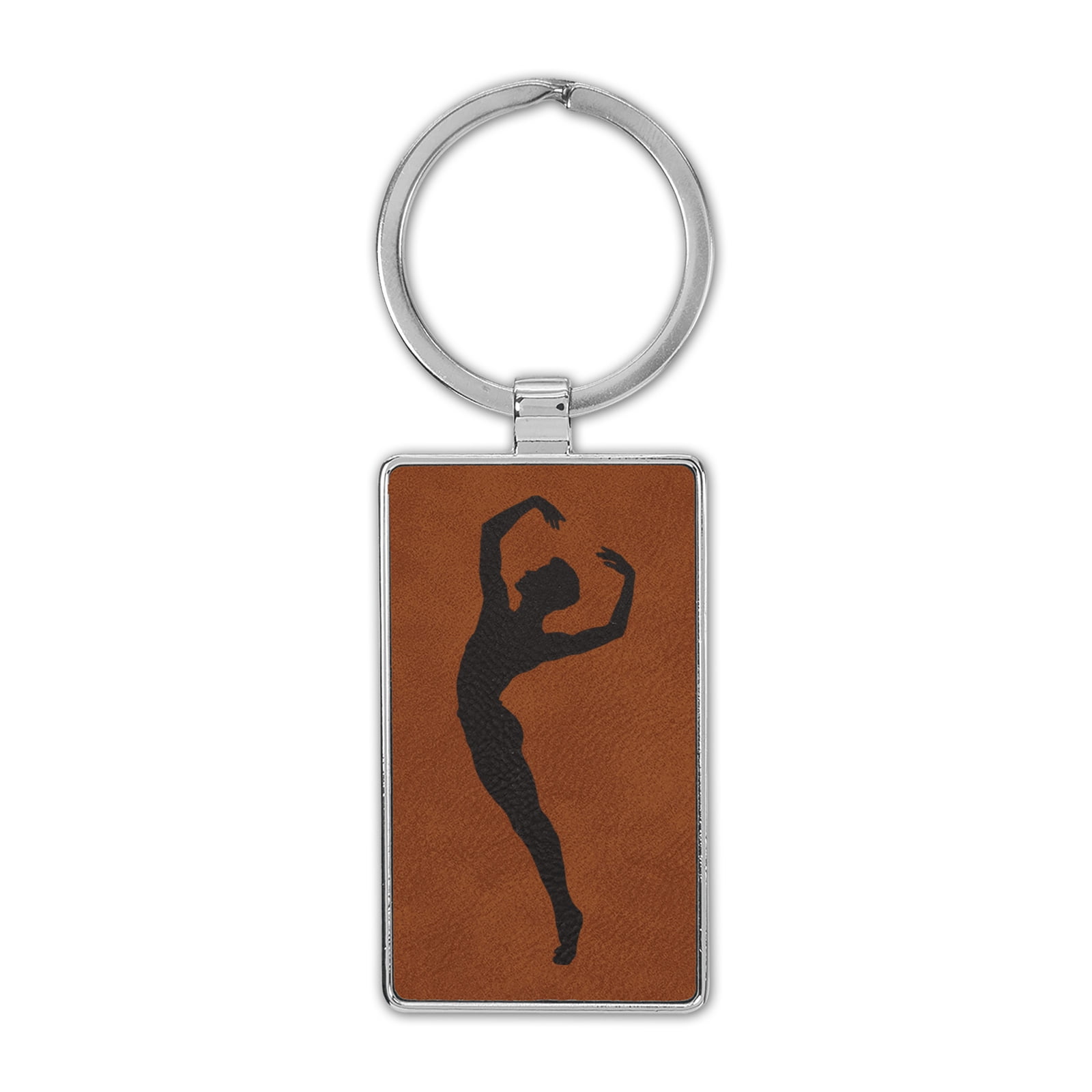 Ballet Dancer Ballerina V3 Premium Leatherette Keychain dance dancers ...