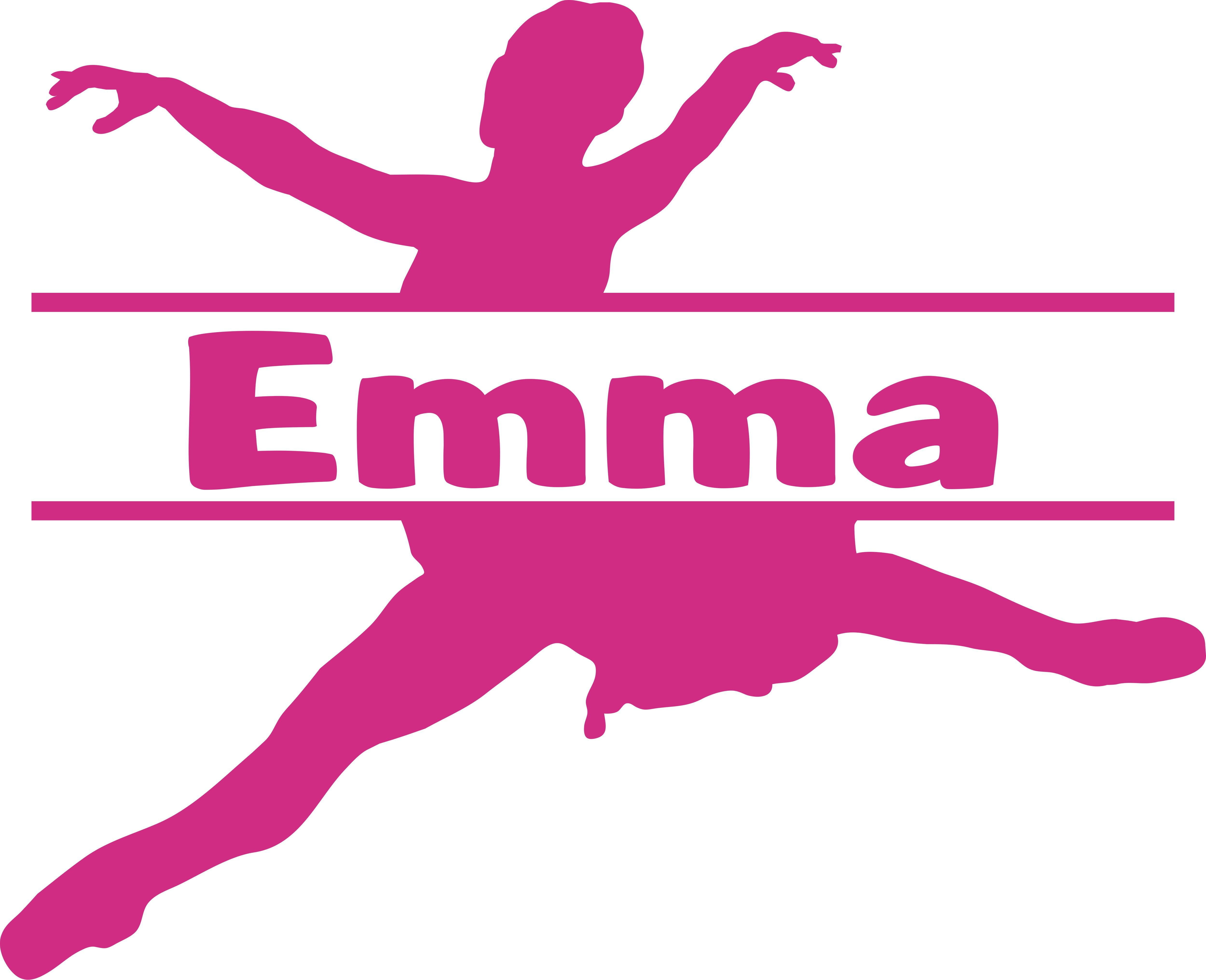 Ballet Dancer Dance Ballerina Customized Wall Decal - Custom Vinyl Wall ...