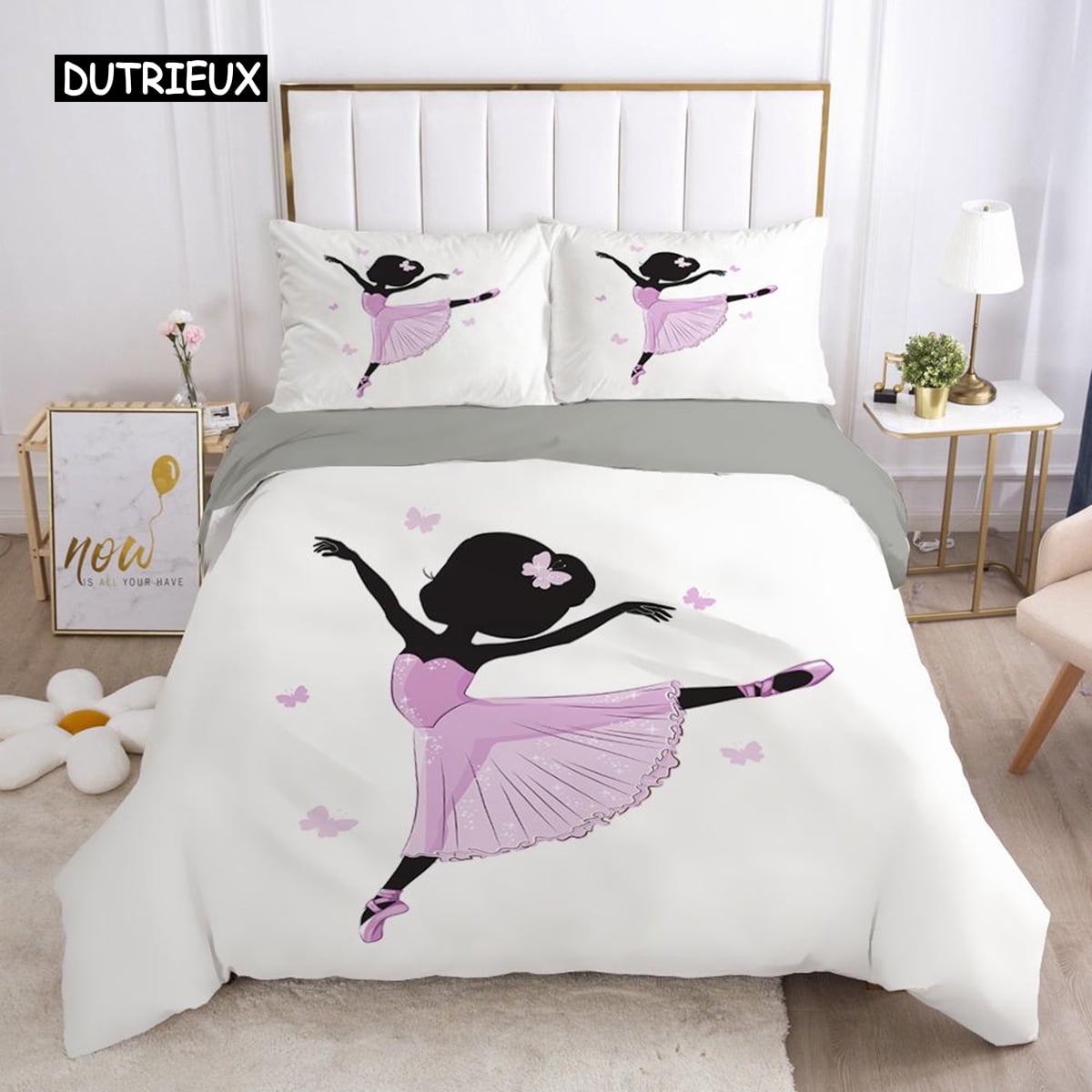 Ballet Dancer Duvet Cover Set King Size Dancing Is My Passion Print ...