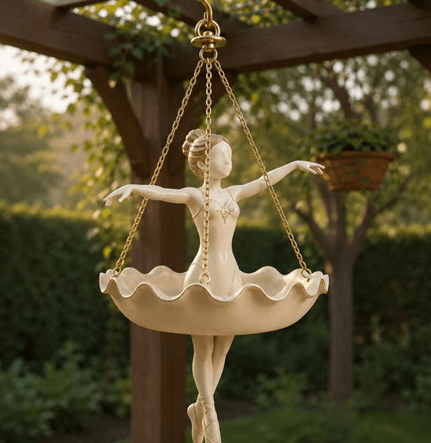 Ballet Dancer Hanging Planter, Decorative Ballerina Plant Holder for ...