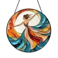 Ballet Dancer Pair Scene Stained Glass Window Hanging, Decorative ...