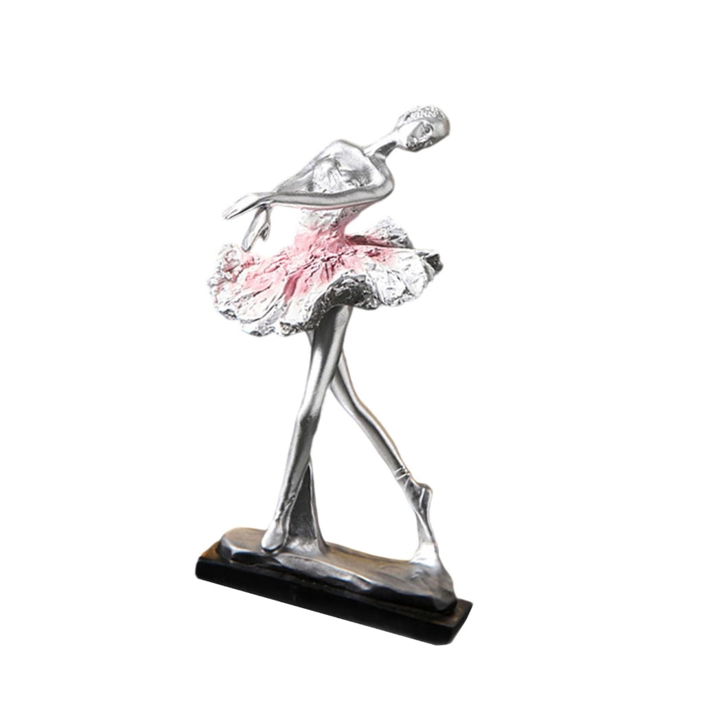 Ballet Dancer Statue Resin Dancer Figurines Decoration Piece for Shelf ...