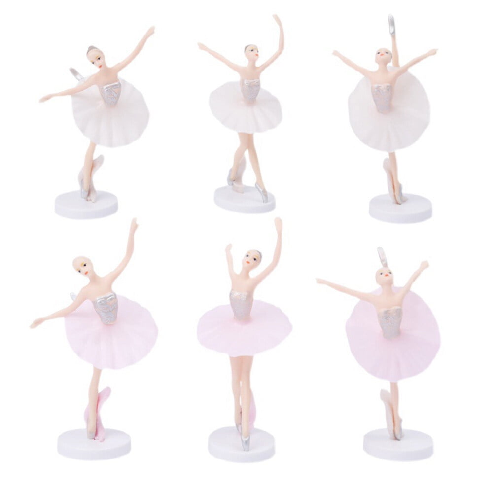 Ballet Dancer Statue Set: 6pcs Dancing Girl Figurines - Walmart.com