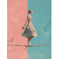 Ballet Dancer Tightrope Walking Canvas Print Home Studio Wall Decor ...