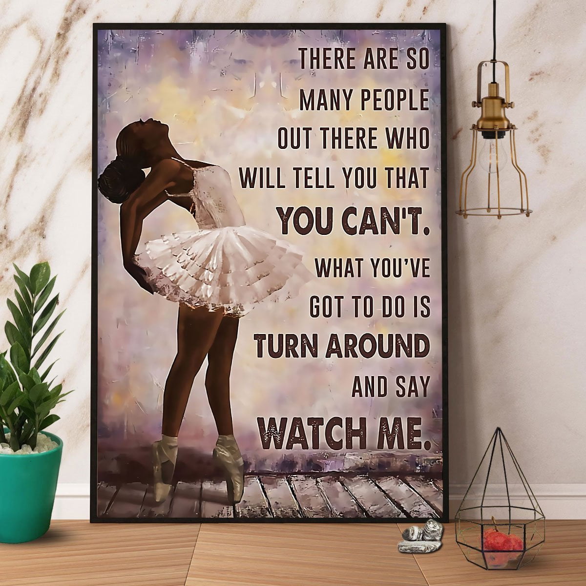 Ballet Dancer Turn Around And Say Watch Me Paper Poster No Frame Matte ...