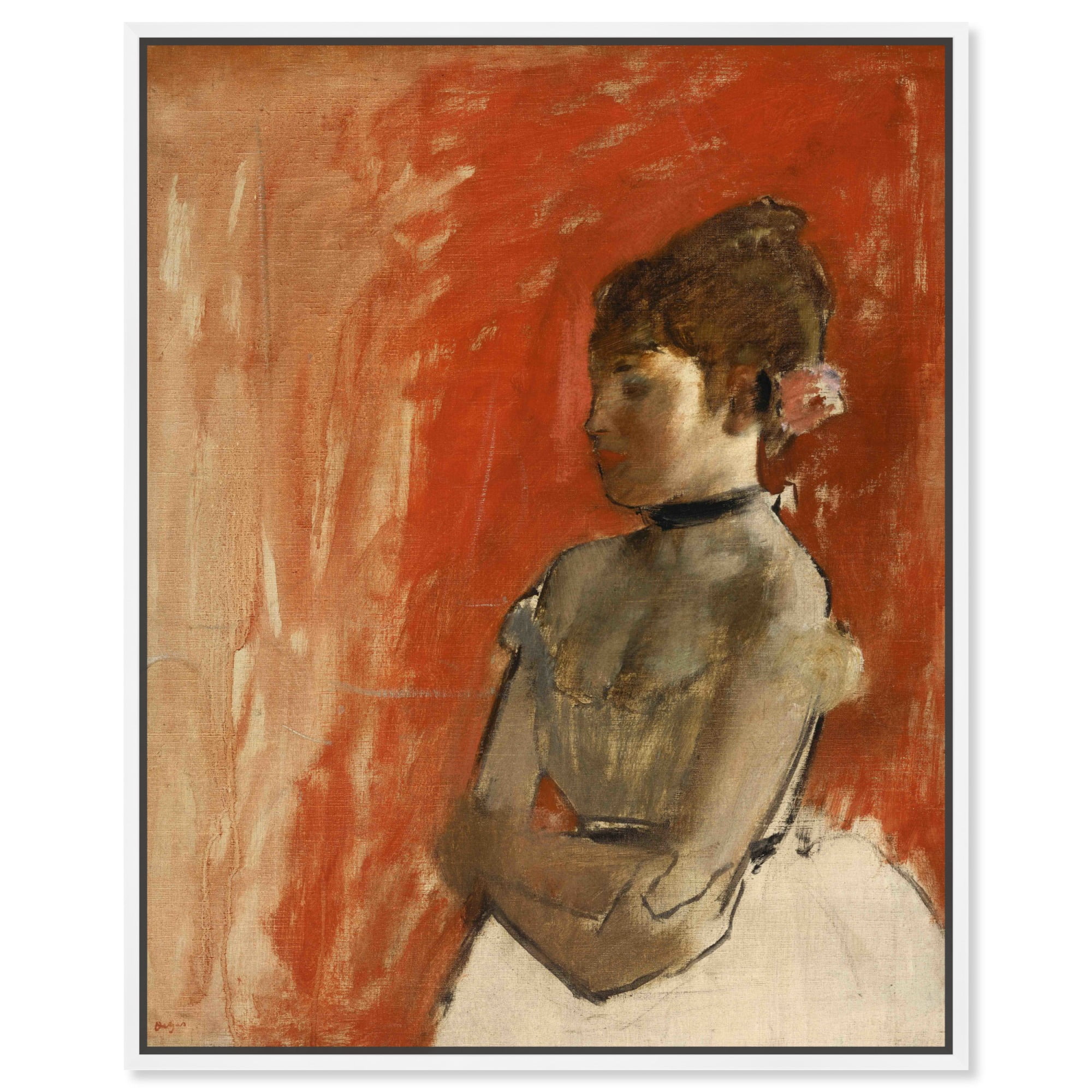 Ballet Dancer With Arms Crossed Canvas Vintage Classic Portrait by Art ...