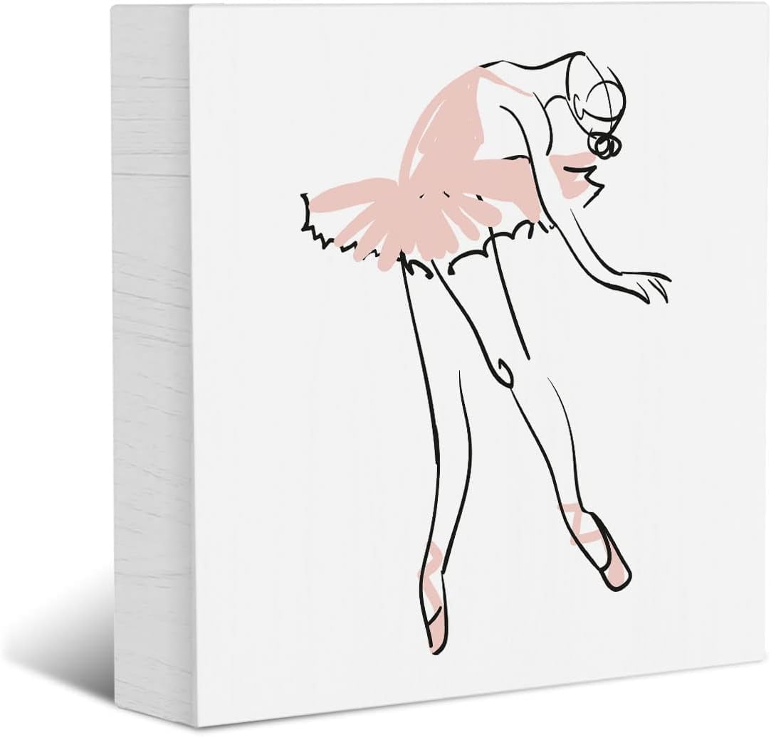 Ballet Dancer Wood Box Sign, Dance Lover Wood Box Sign Block Plaque ...