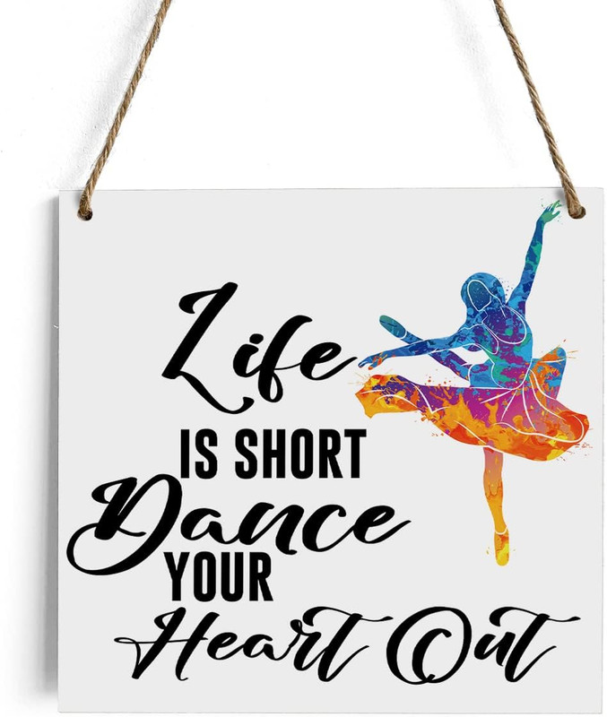 Ballet Dancer Wood Wall Hanging Decor Dance Teacher Gift Ballerina ...