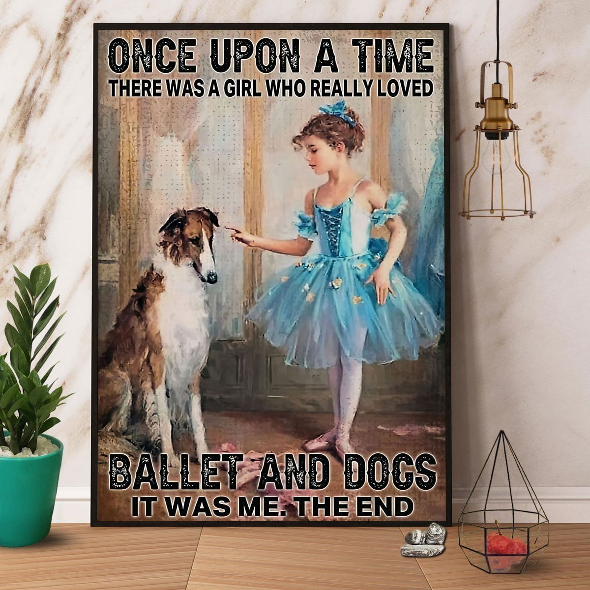 Ballet & Dogs There Was A Girl Who Really Loved Ballet And Dogs Satin ...