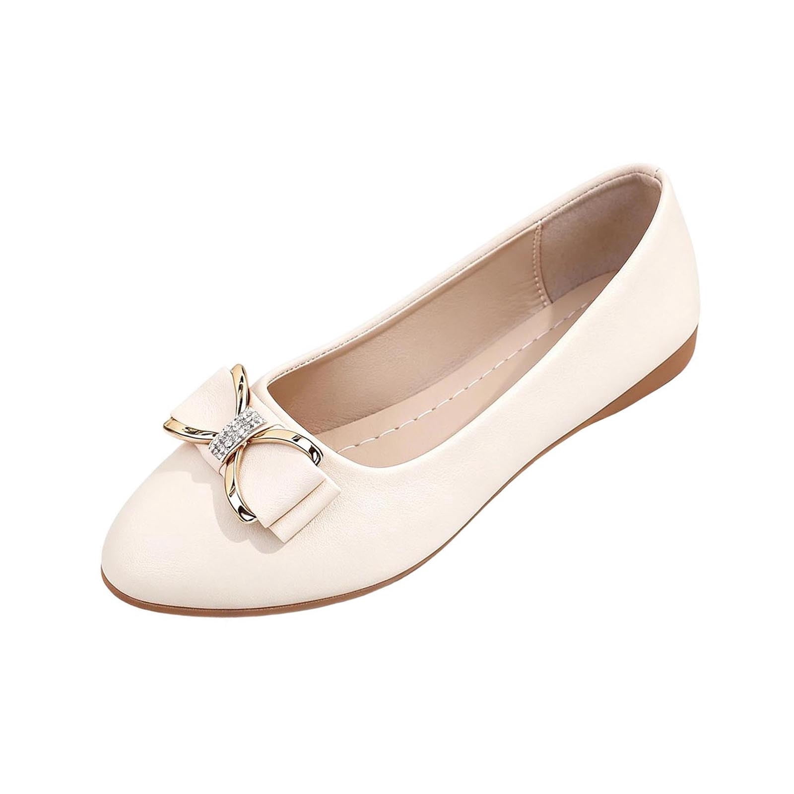 Ballet Flats Shoes for Women Fashion Casual Solid Color Plus Size ...