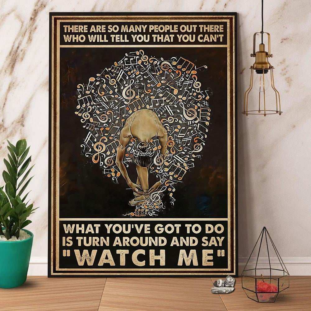 Ballet Girl Turn Round And Say Watch Me Paper Poster No Frame Matte ...