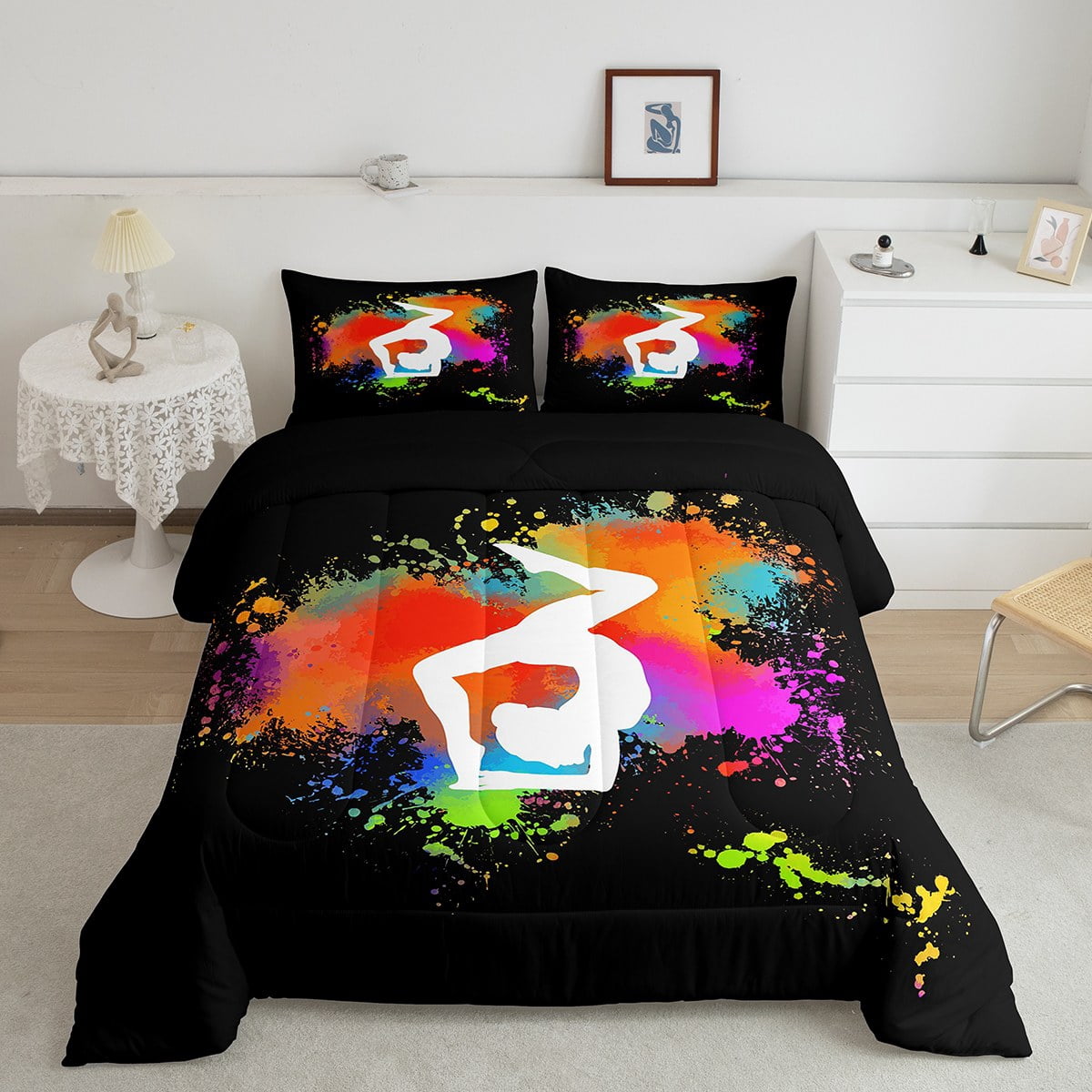 Ballet Girls Bedding,Ballerina Ballet Dancer Down Comforter,Watercolor ...