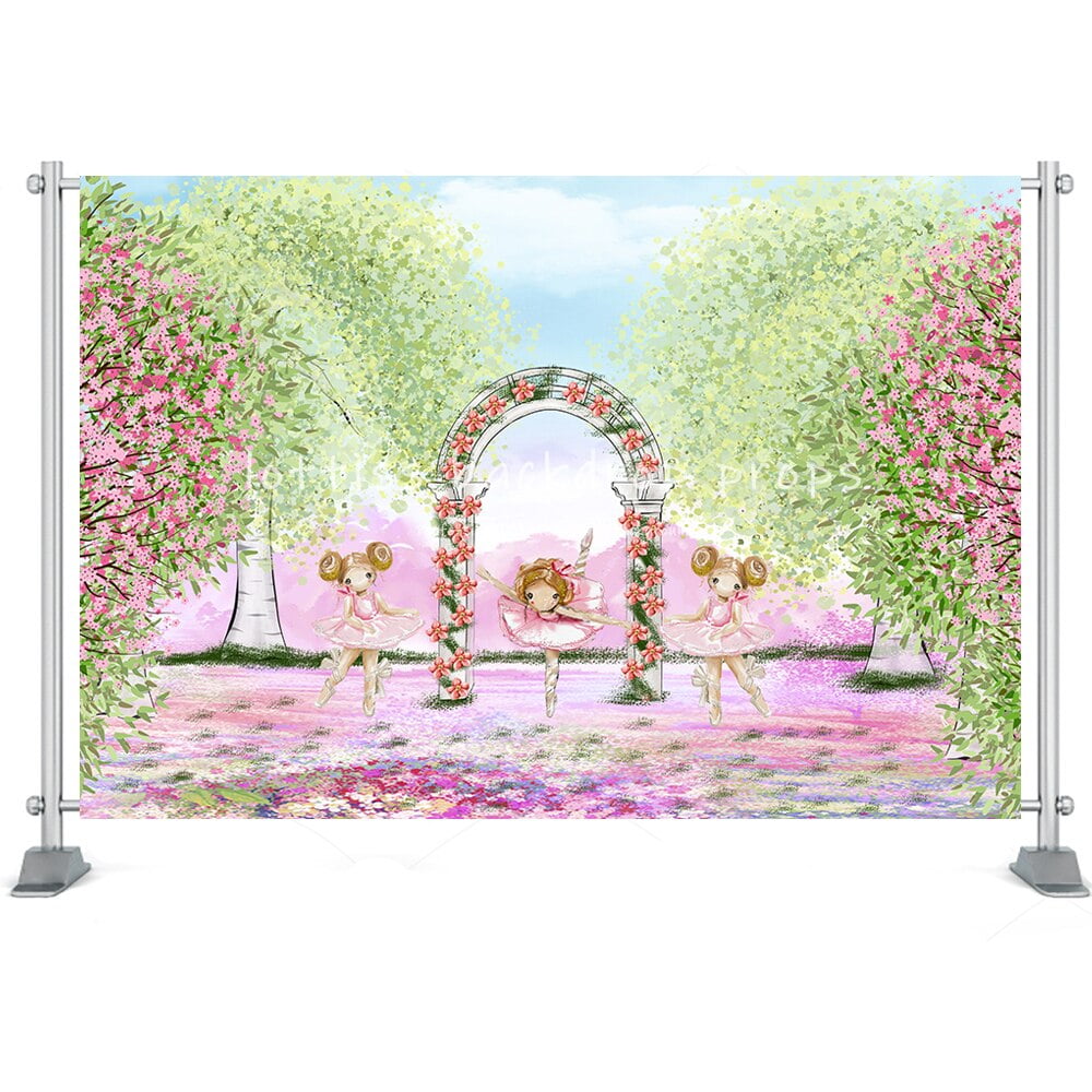 Ballet Girls Photography Backdrop Ballerina Supplies Dance Decor For ...