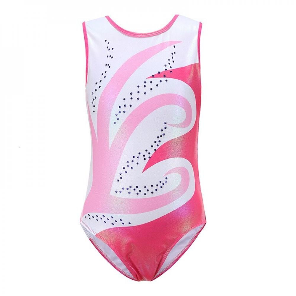 Ballet Gymnastics Dance Jumpsuit Sparkle Patchwork Sleeveless Ballet ...