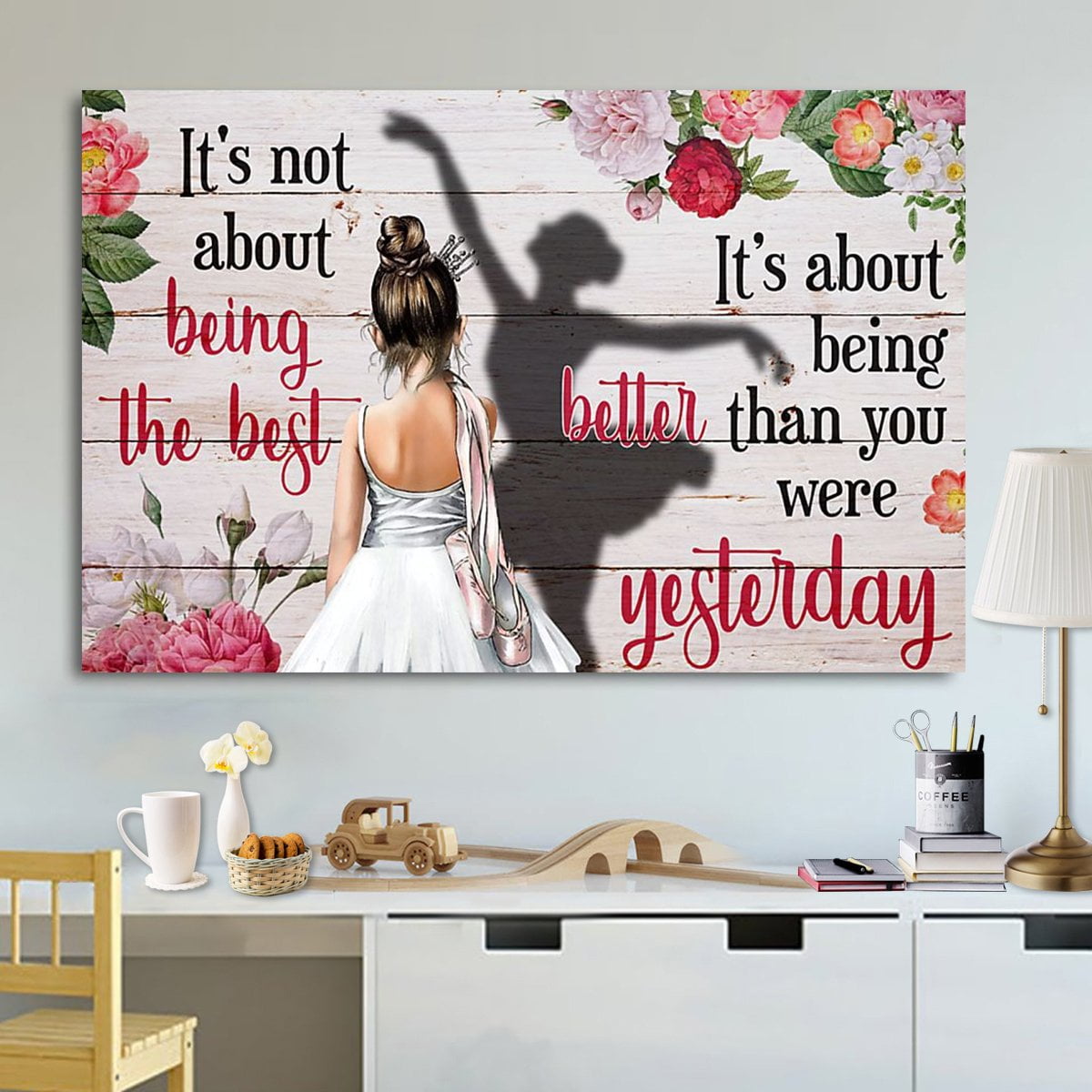 Ballet It'S Not About Being The Best Paper Poster No Frame Matte Wall ...