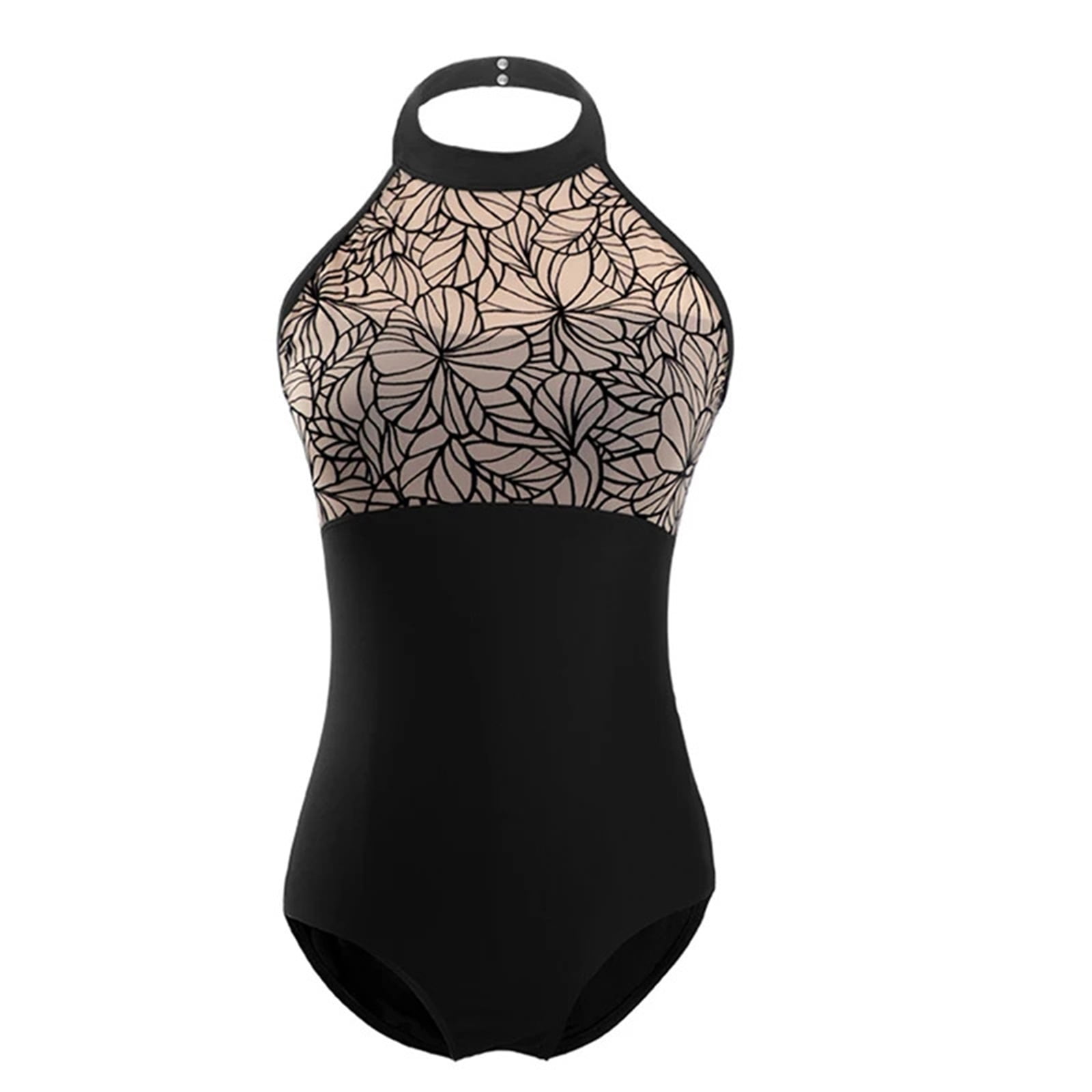 Ballet Leotard For Practice Clothes Lace Print Gymnastics Tight Clothes ...