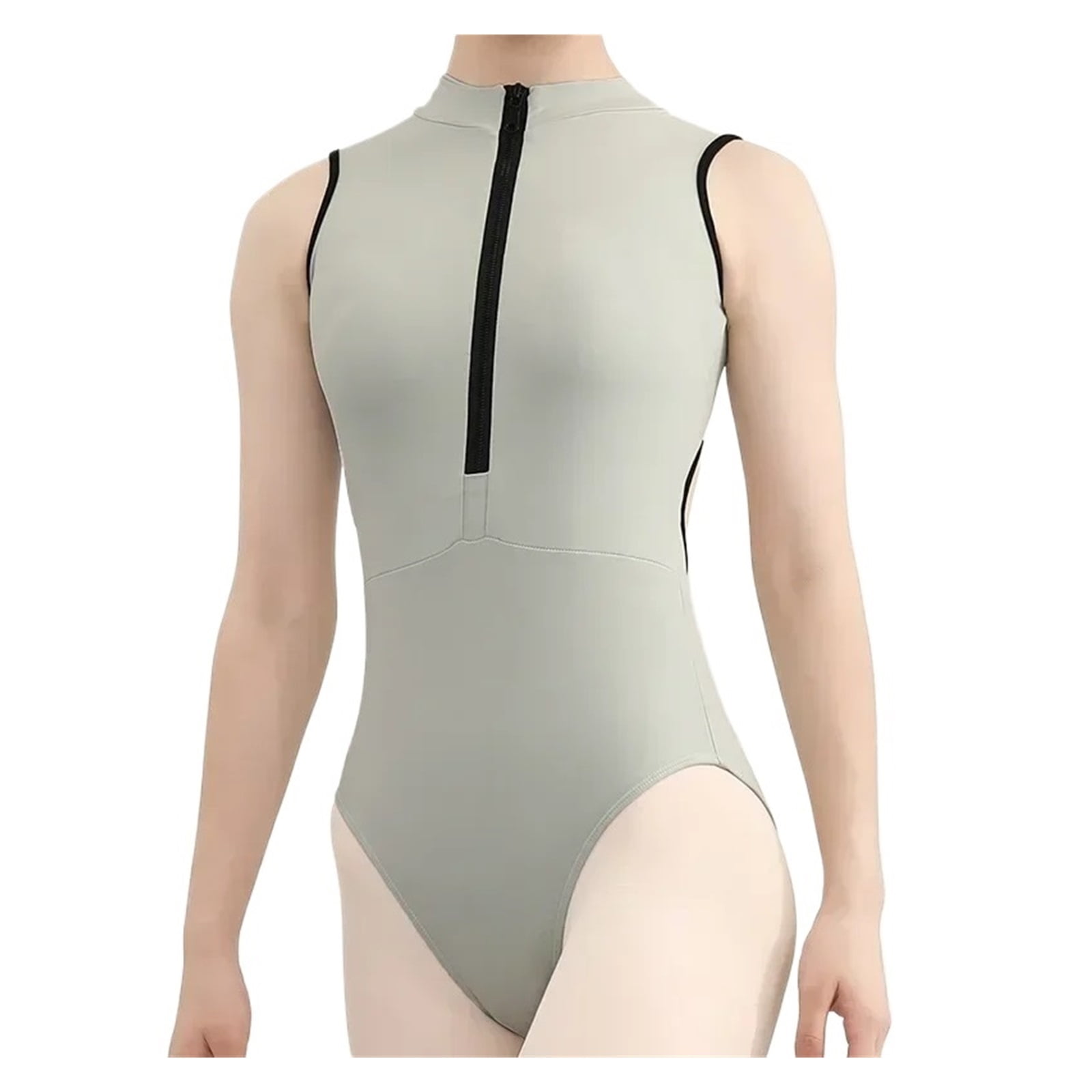 Ballet Leotard for Women Waist Hollow Out Dancewear Gymnastics Leotards Sleeveless Solid Color ...