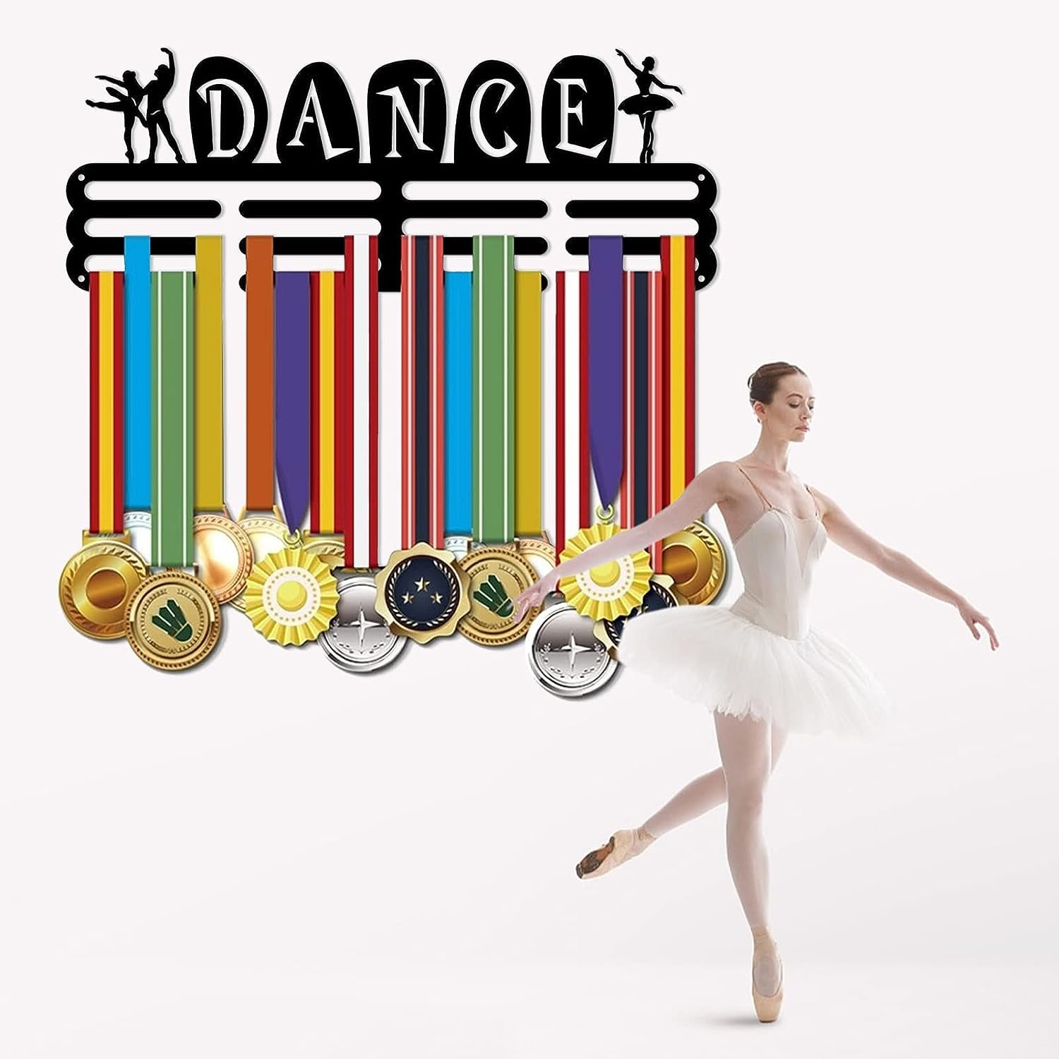 Ballet Medal Hanger Dance Medal Hooks Sports Medal Holder Accommodate ...
