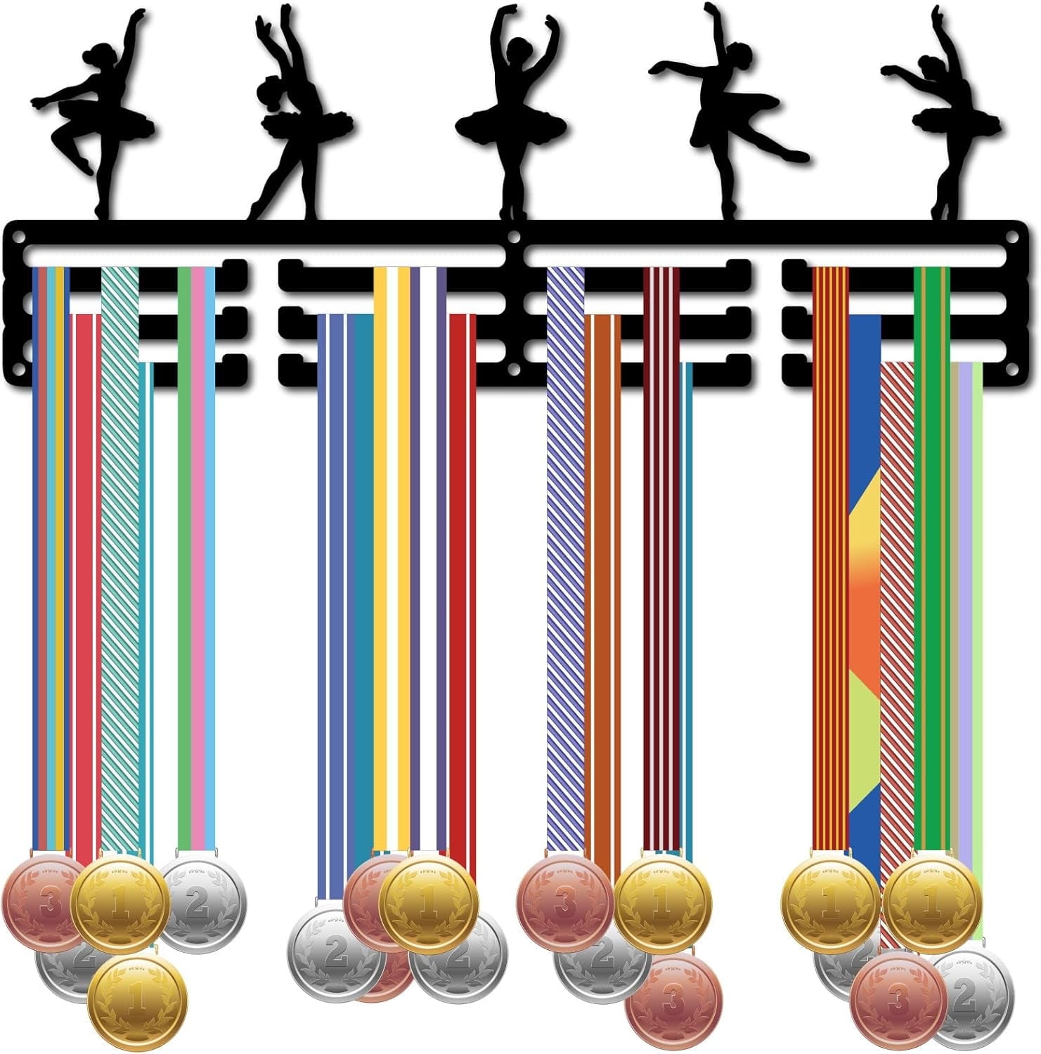 Ballet Medal Holder Iron Sport Medal Hanger Wall Mounted Winners Badge ...