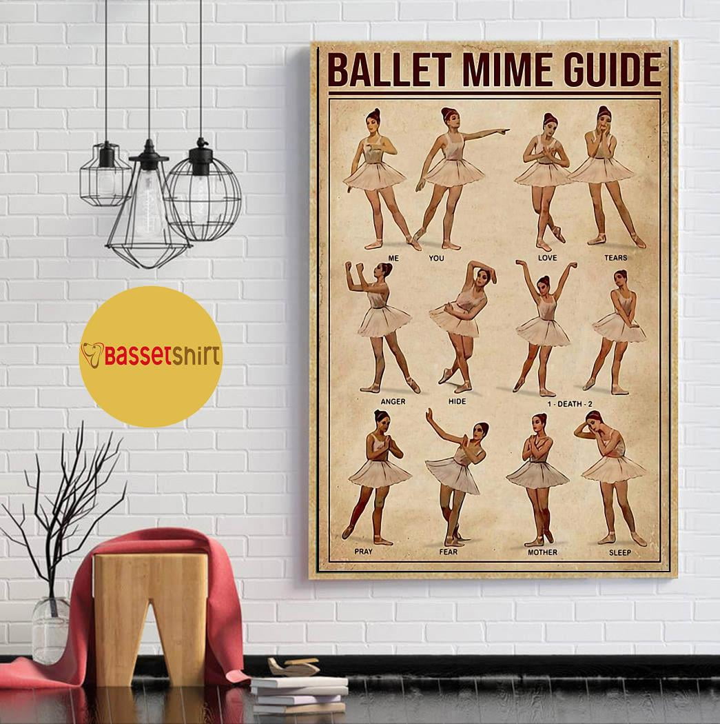 Ballet Mime Guide vertical poster 24 x 36 Inch Poster - Walmart.com