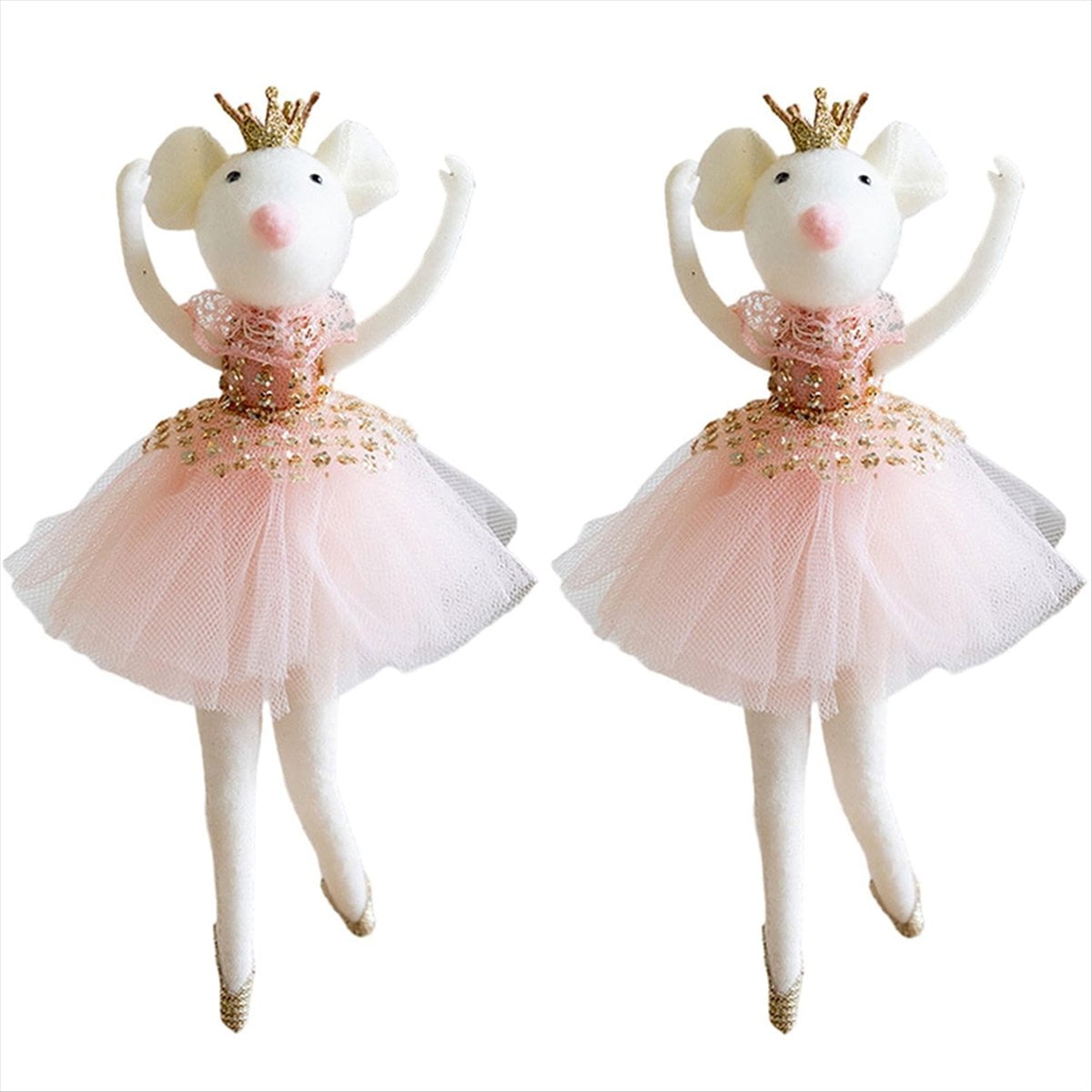 Ballet Mouse Doll Christmas Decorations Cute Figurines Christmas Tree ...