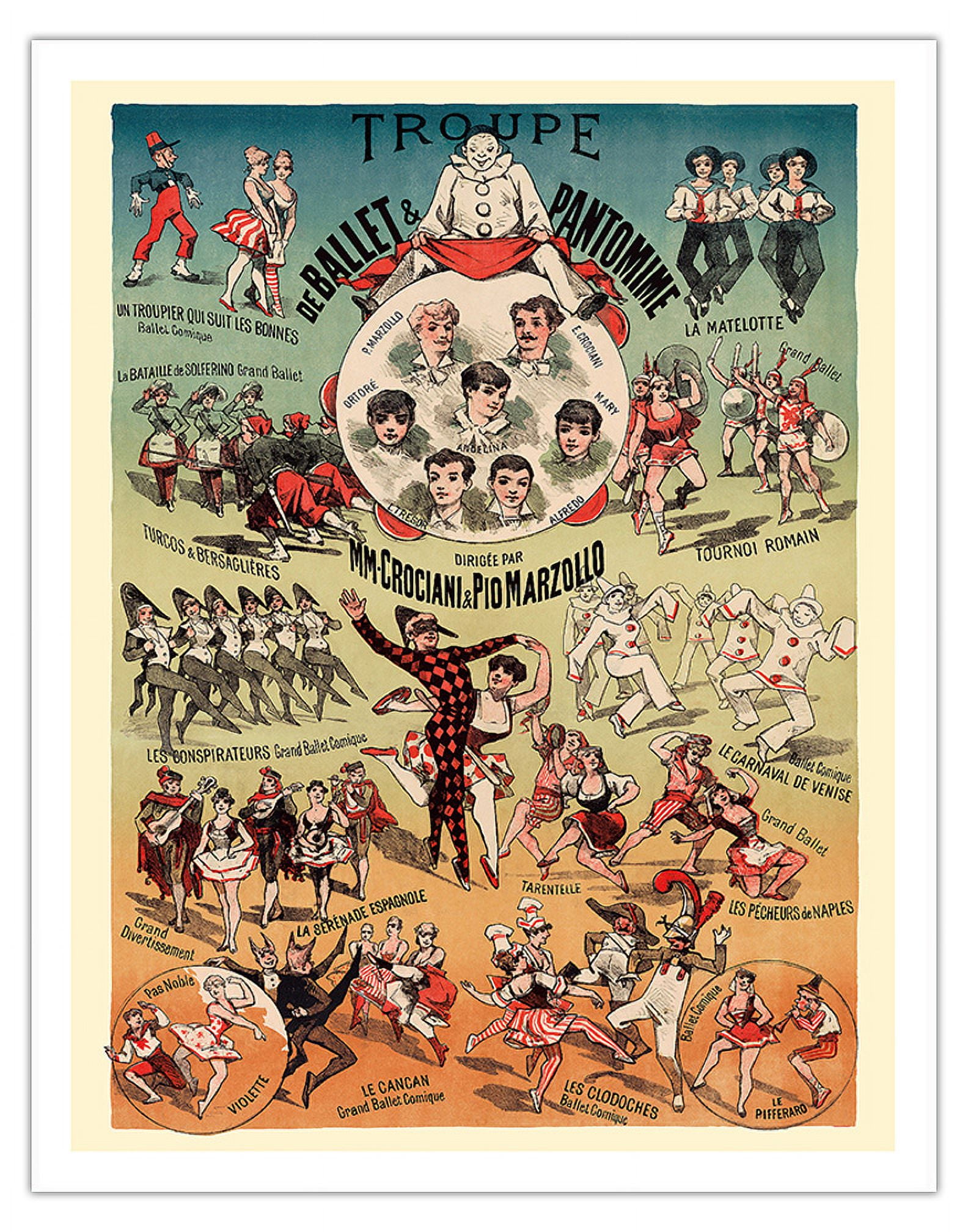 Ballet and Pantomime Troupe - Directed by M.M. Crociani and Pio ...