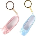 Ballet Pointe Shoes Keychain 2pcs, Mini Dance Shoe Keychain for Ballet ...