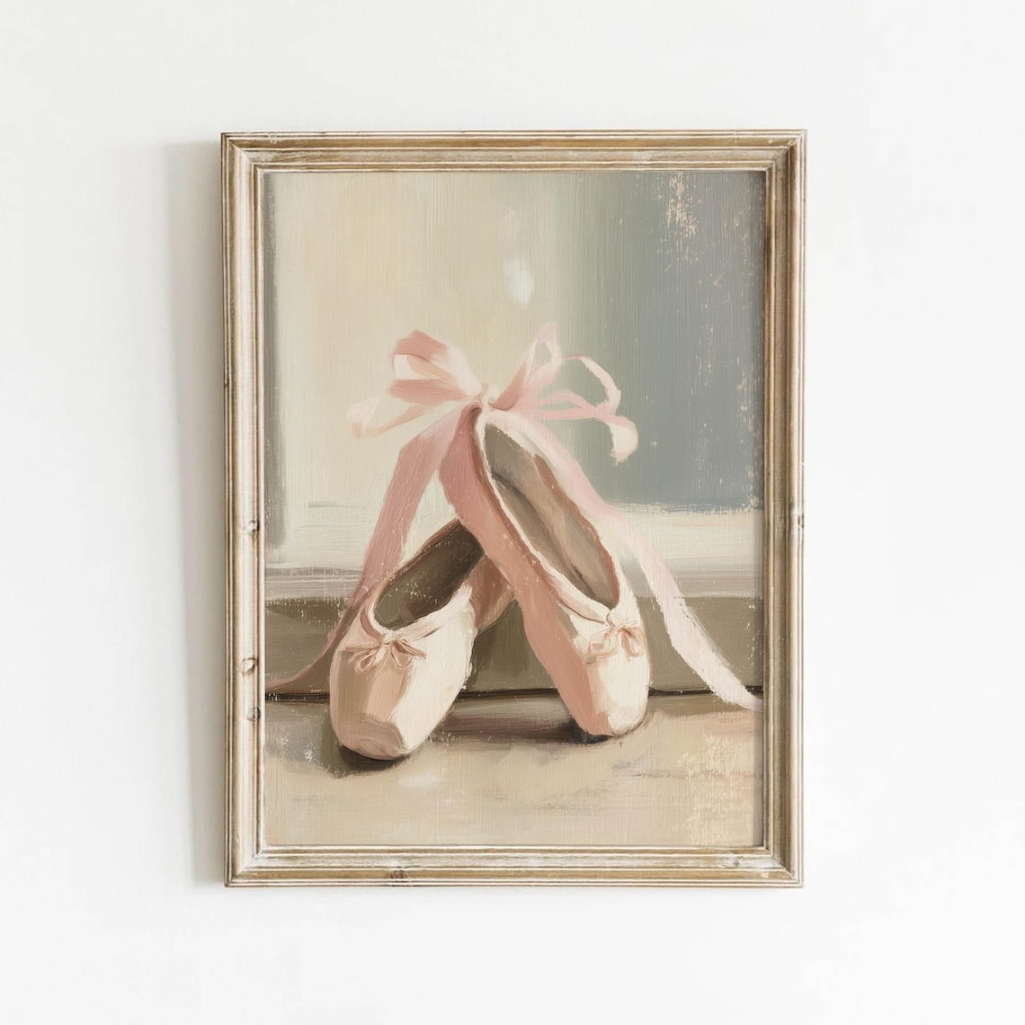 Ballet Pointe Shoes Pastel Soft Pink Ballerina Art Feminine Vintage ...