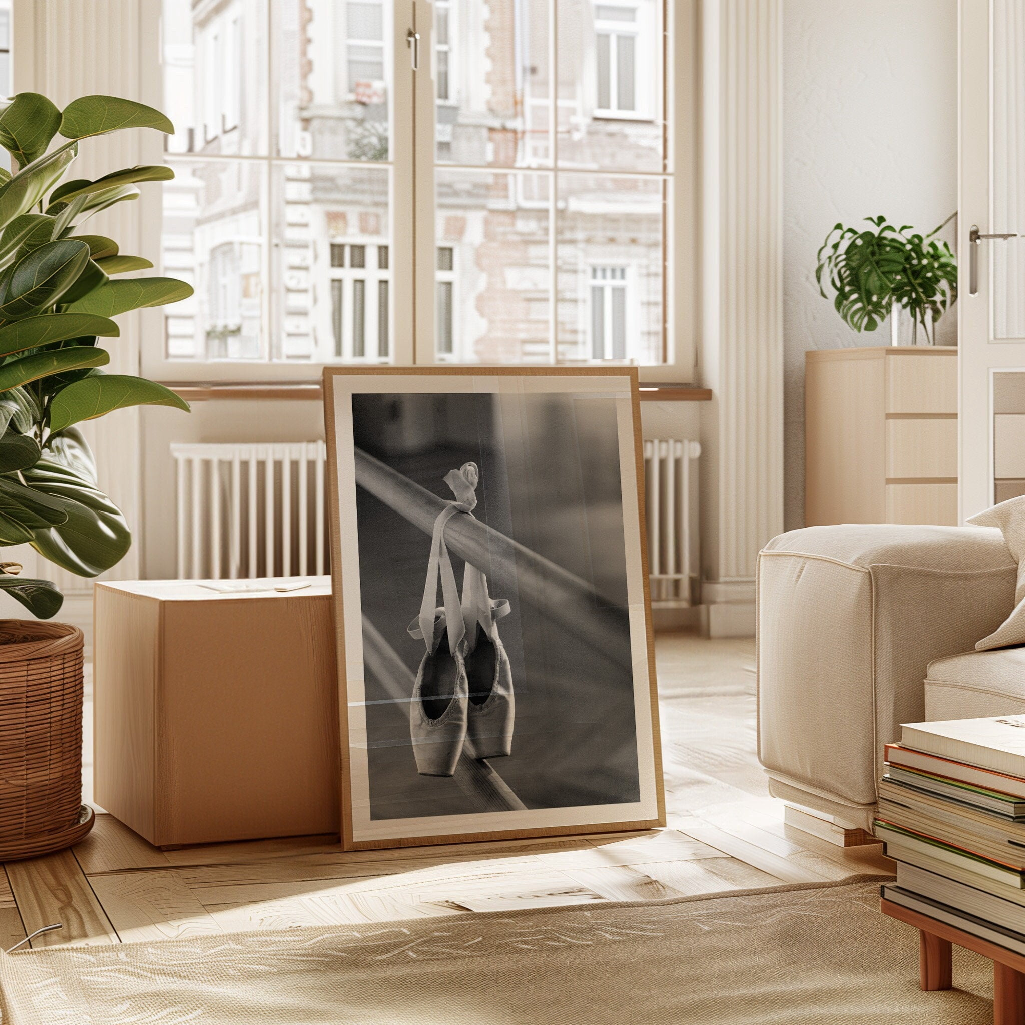 Ballet Pointe Shoes Print Elegant Dance Photography Home Decor Office ...