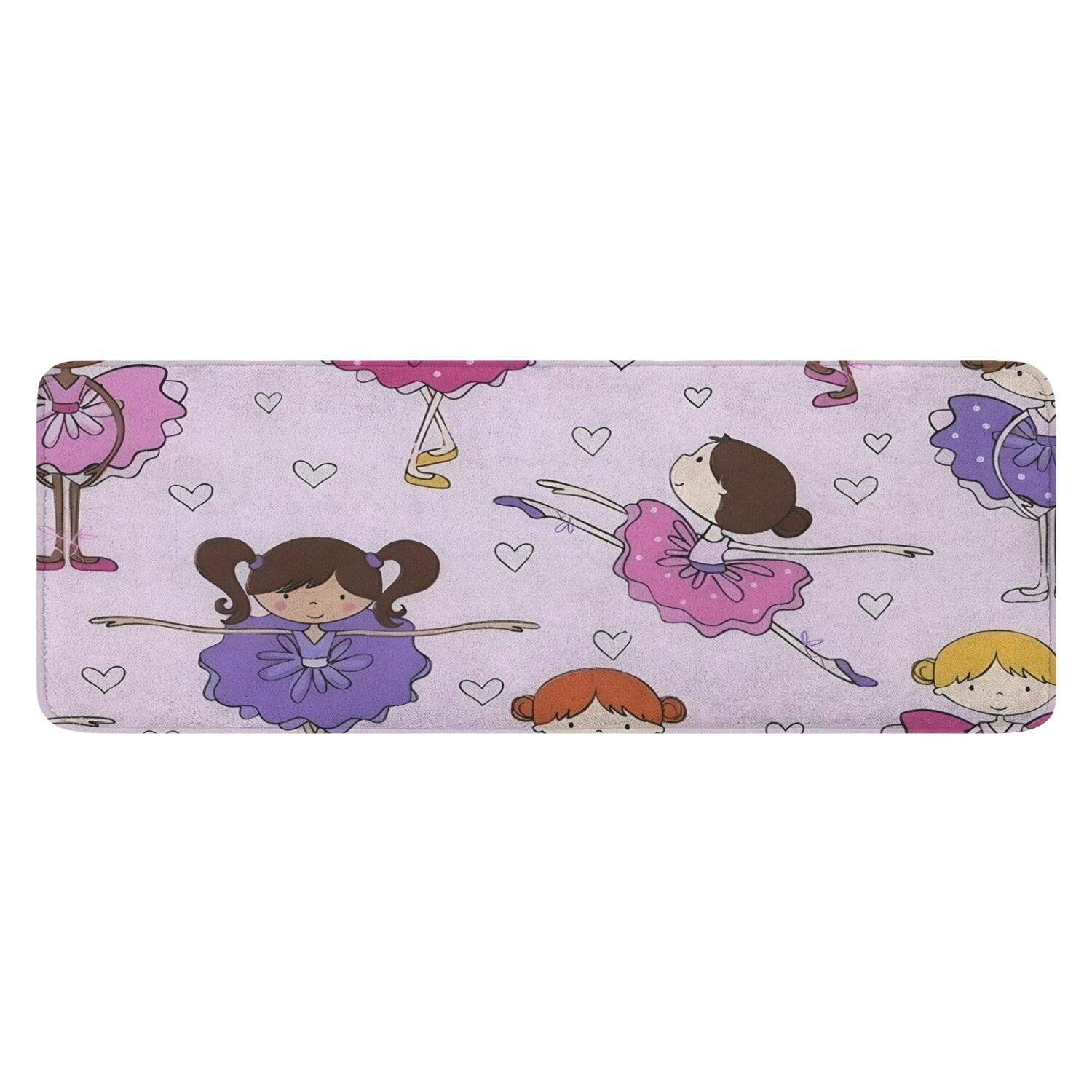 Ballet Princess Girls Pattern Kitchen Rug Mat,Kitchen Runner Rugs Non ...