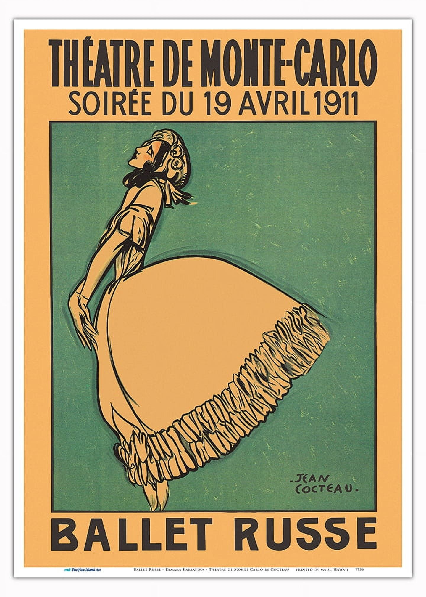 Ballet Russe - Tamara Karsavina - Theatre de Monte Carlo - Vintage ...