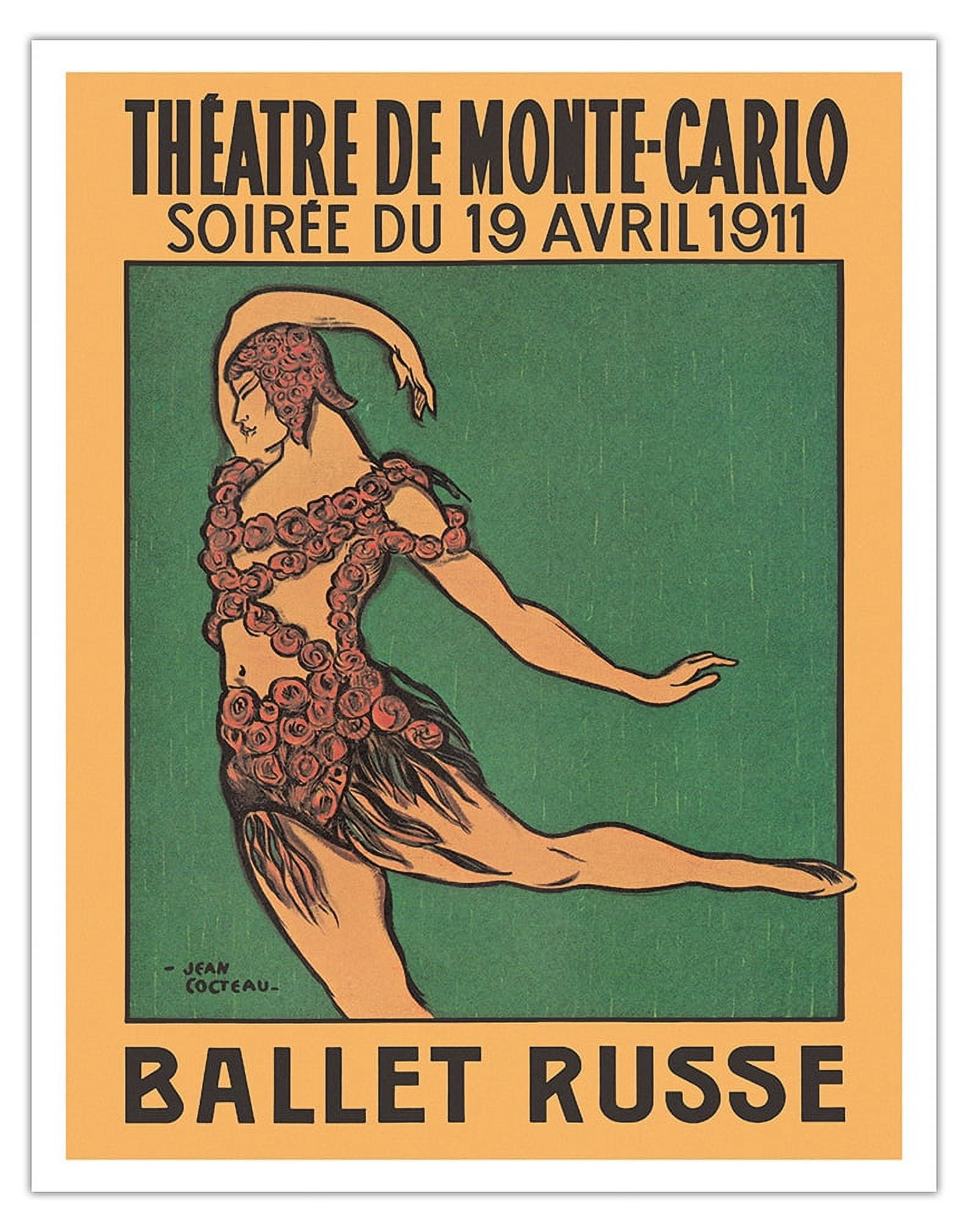 Ballet Russe - Vaslav Nijinsky - Theatre de Monte Carlo - Vintage Dance ...