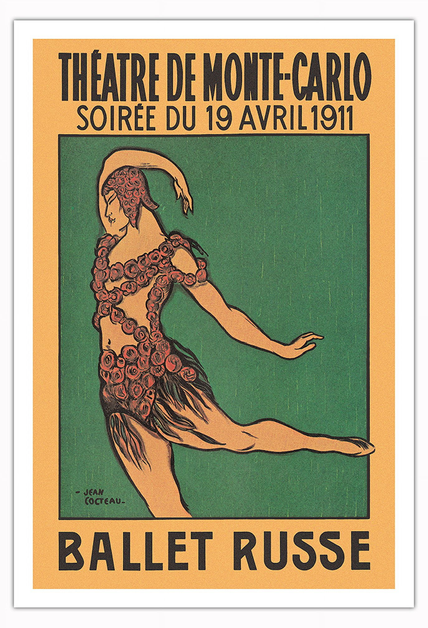 Ballet Russe - Vaslav Nijinsky - Theatre de Monte Carlo - Vintage Dance ...