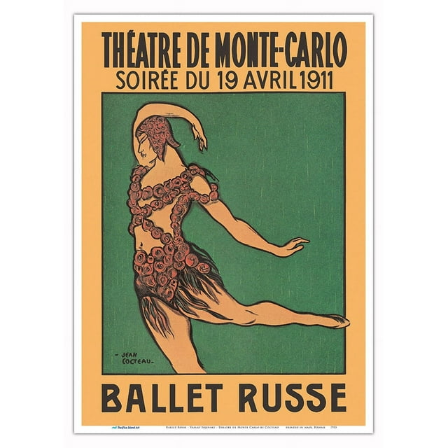 Ballet Russe - Vaslav Nijinsky - Theatre de Monte Carlo - Vintage Dance ...
