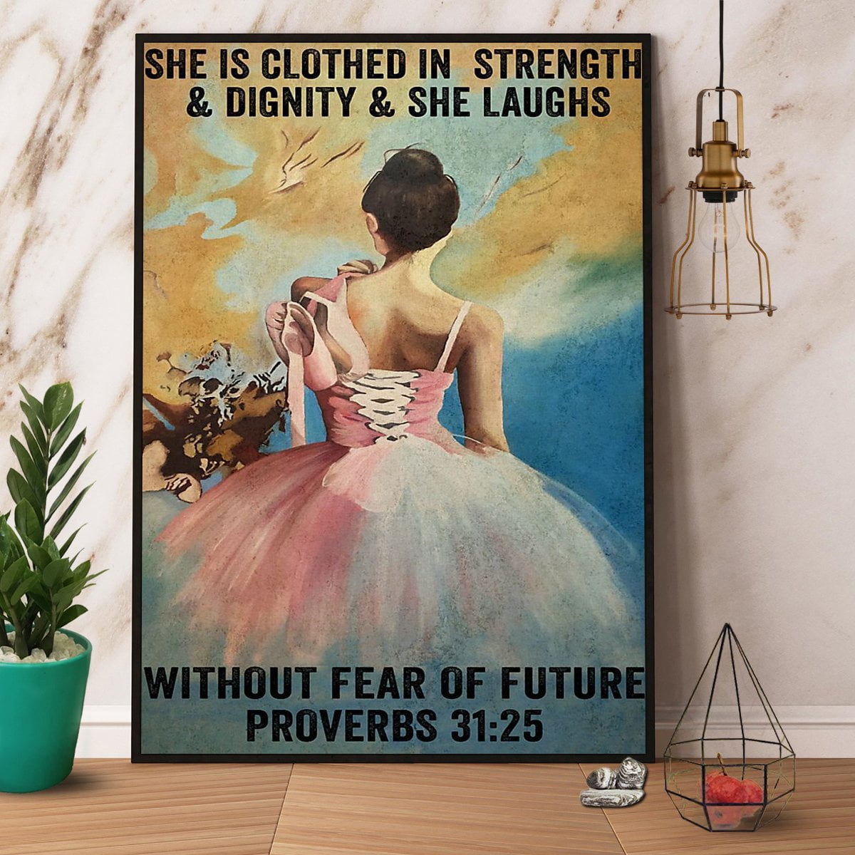 Ballet She Laughs Without Fear Of Future Paper Poster No Frame Matte ...