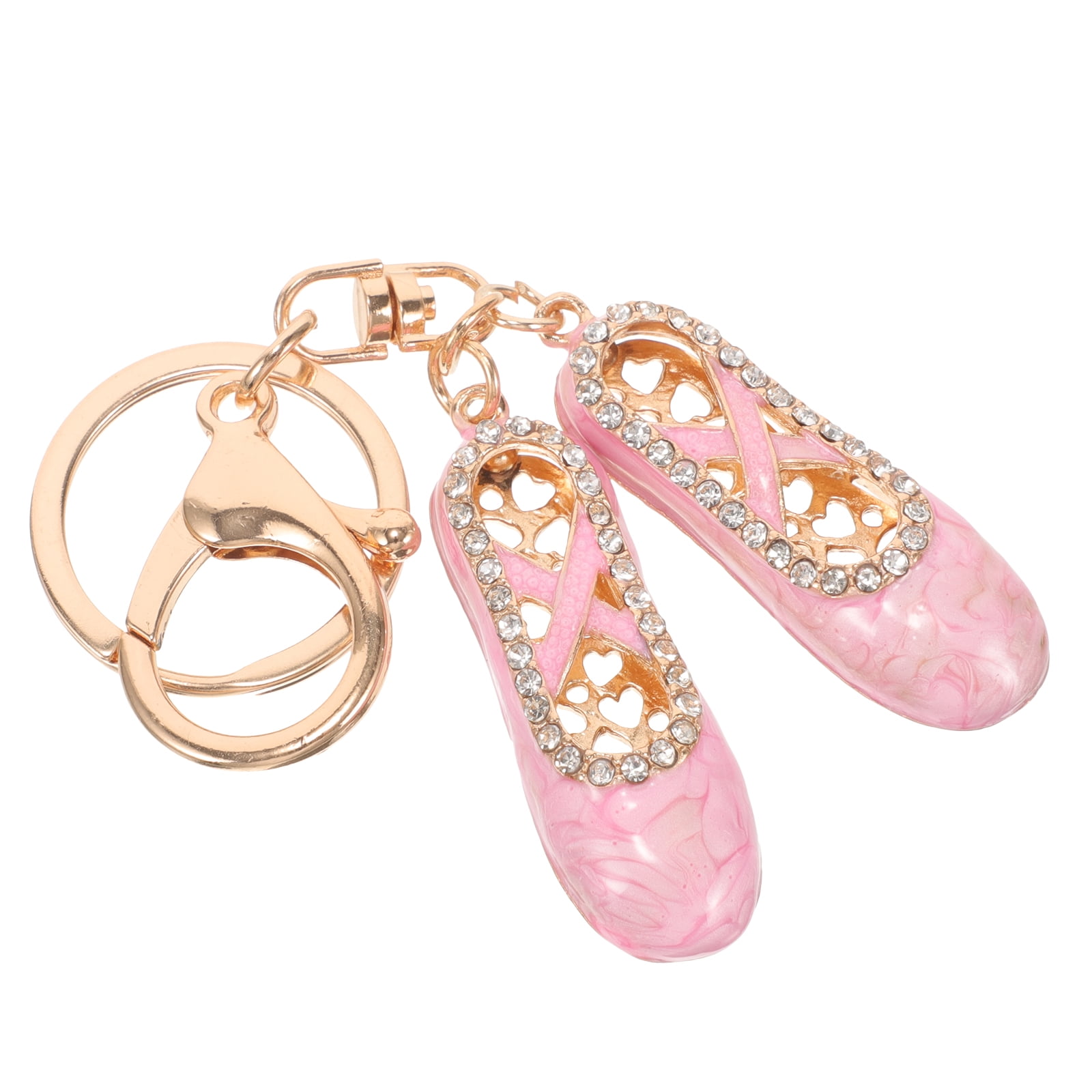 Ballet Shoes Key Chain Rhinestones Pendant Keychain Accessories Car ...