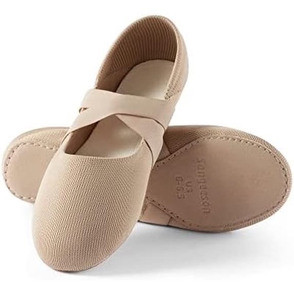 Ballet Shoes for Women(Leather Full Sole, Arch Support, Breathable ...