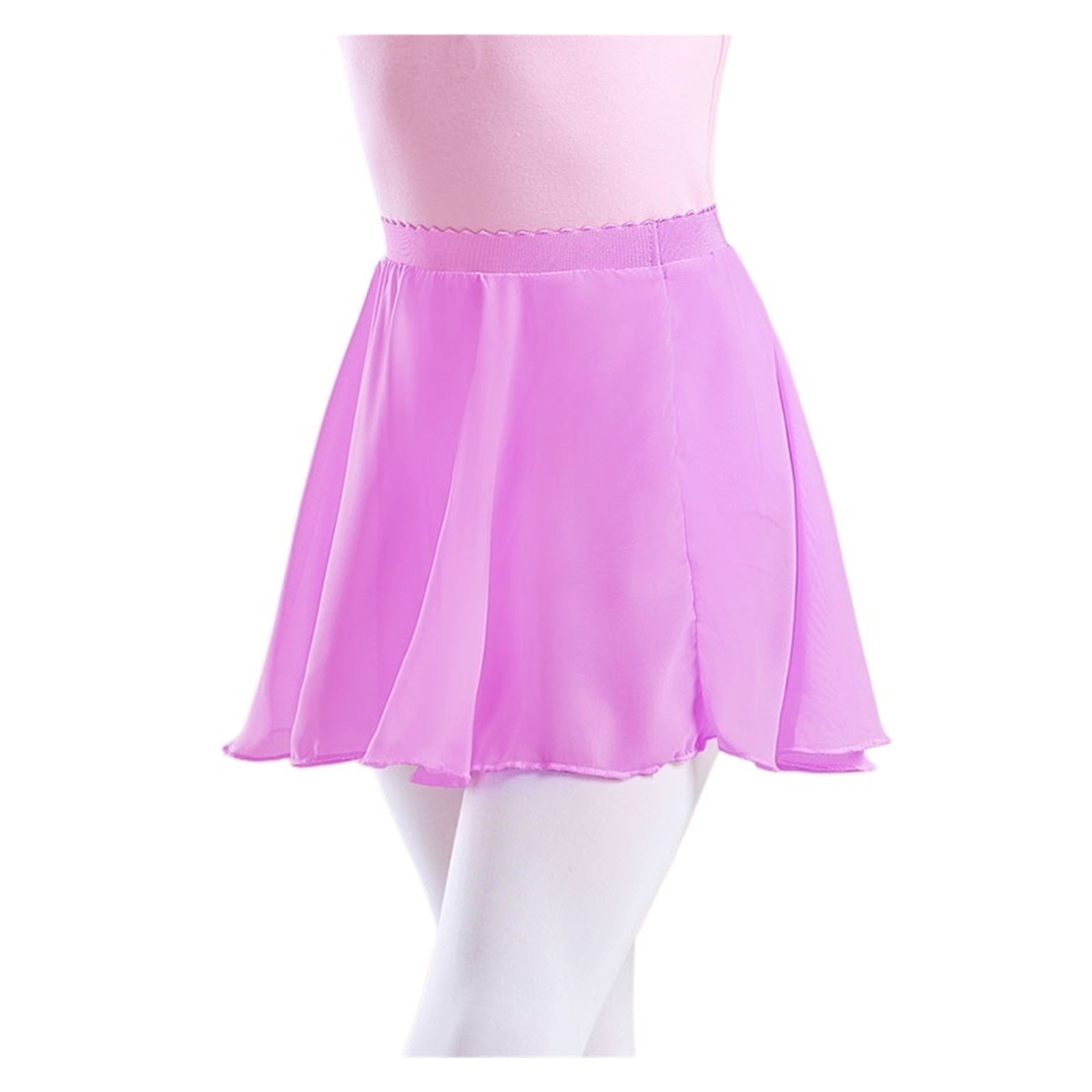 Ballet Skirt Girls Dance Chiffon Skirt Elastic Waist Dance Skirt for ...