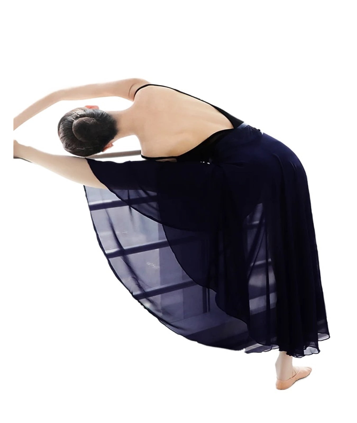 Ballet Skirt Gymnastics Leotard Practice Dresses Wraps Dance Ballerina ...